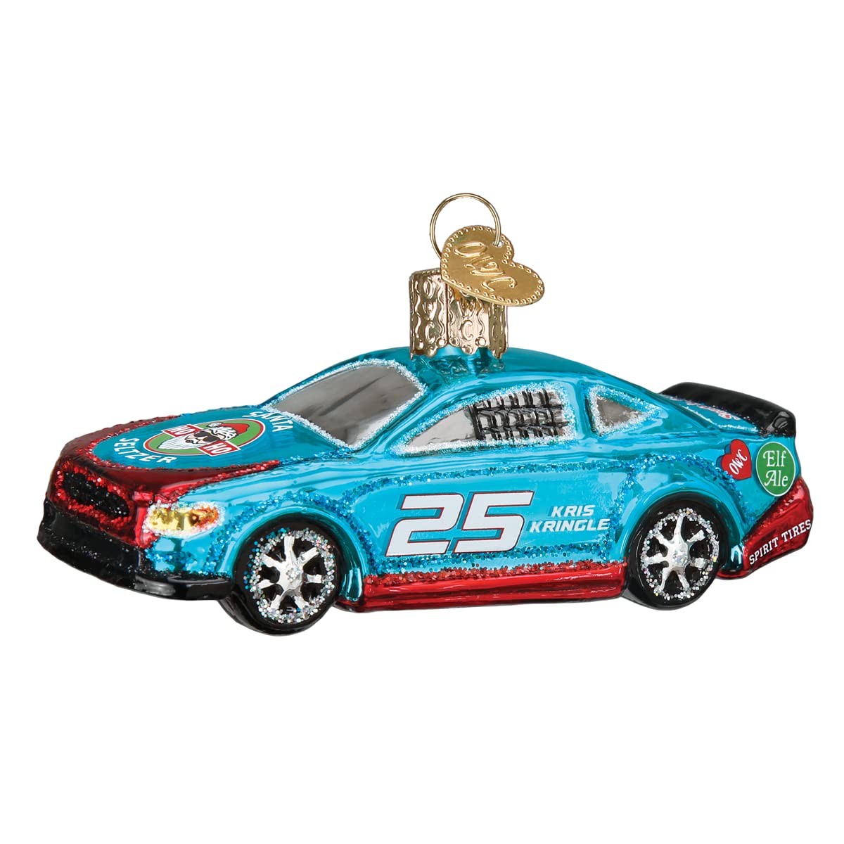 Amazon.com: Old World Christmas Racing Sports Car Glass Blown Ornament ...