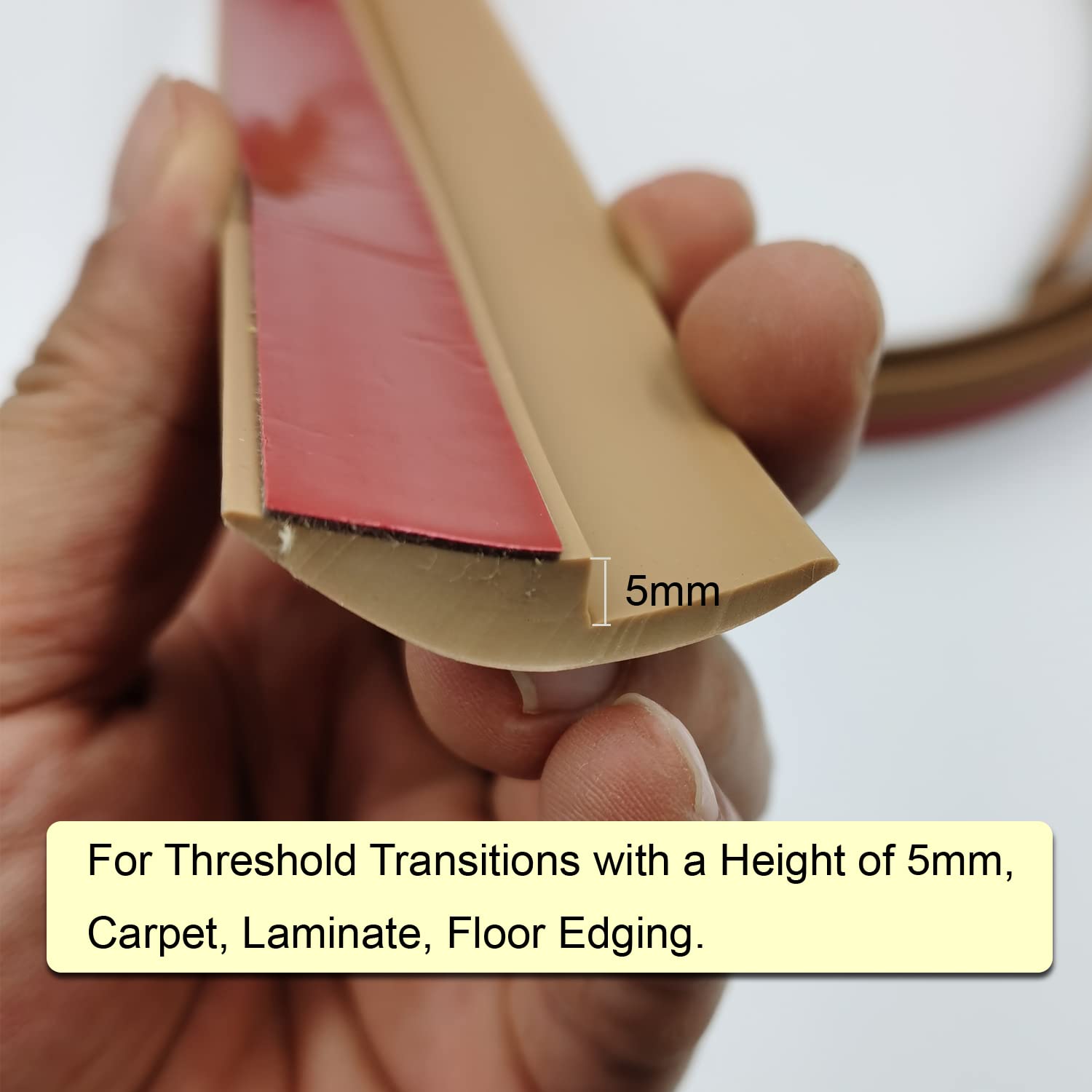 Snapklik.com : 6.56ft Vinyl Self Adhesive Overlap Threshold Reducer ...