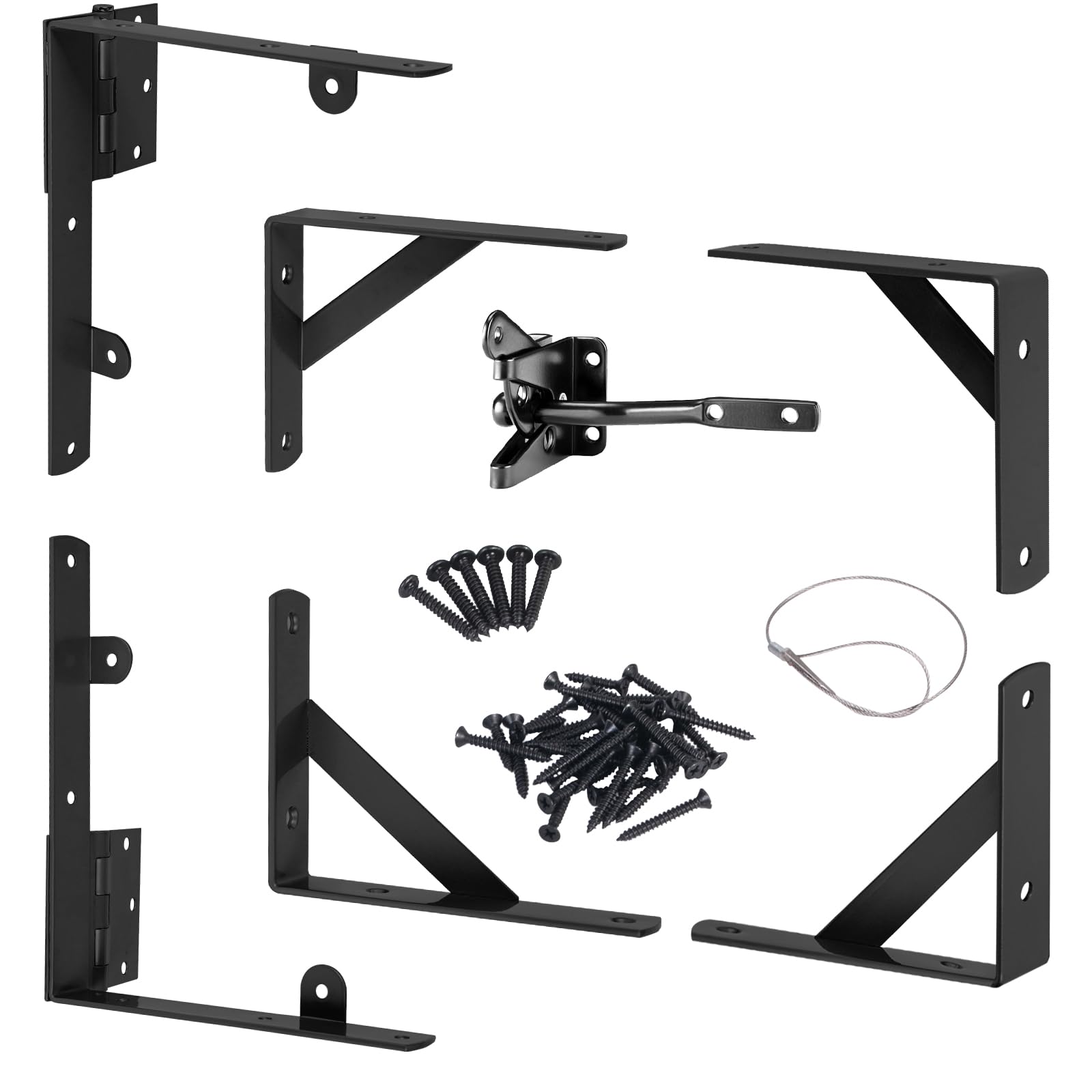 Amazon.com: Securitoday Gate Hardware Kit for Wood Fence, Gate Corner ...