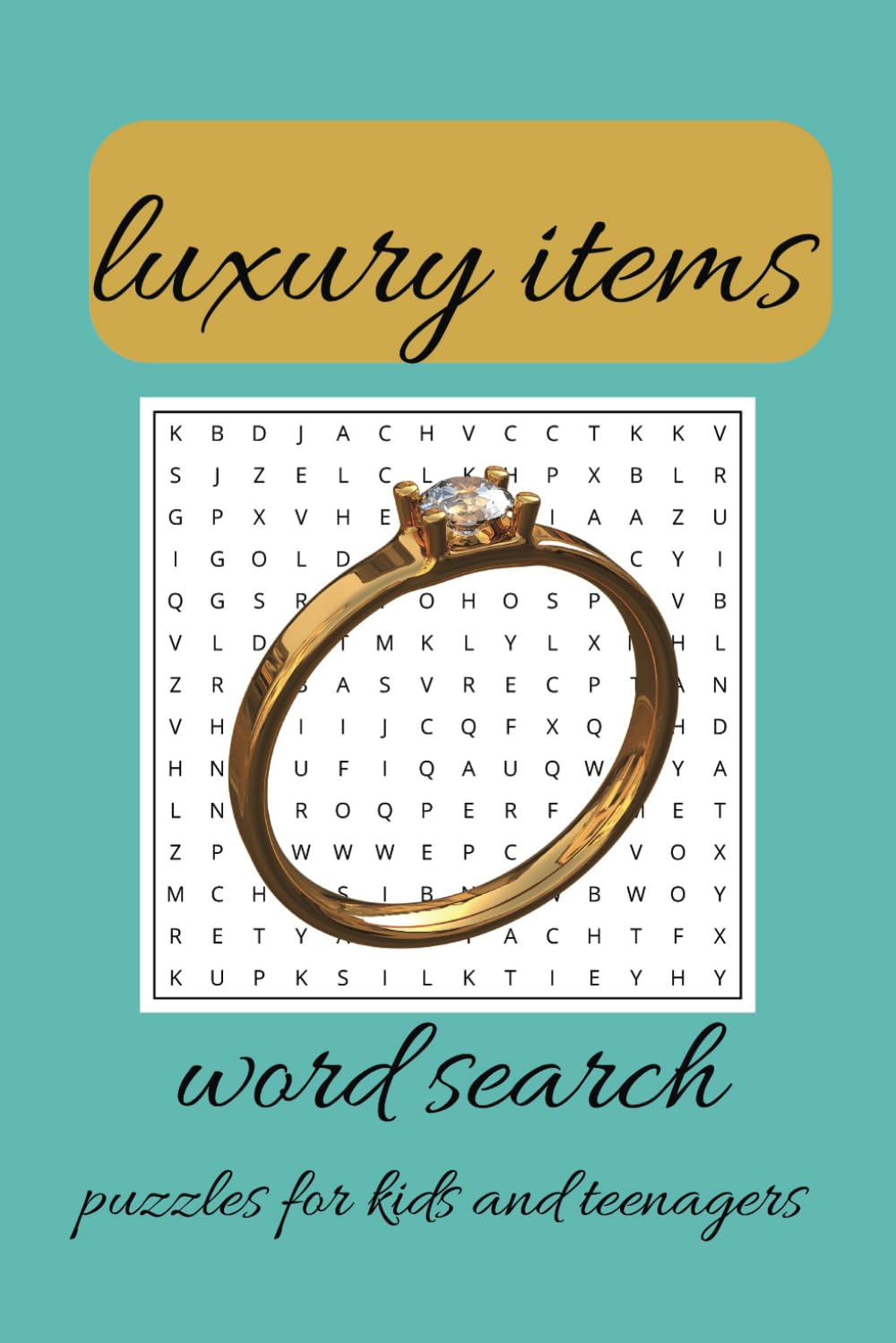 luxury items word search puzzle book: word searches with easy to read print about jewelry like ...