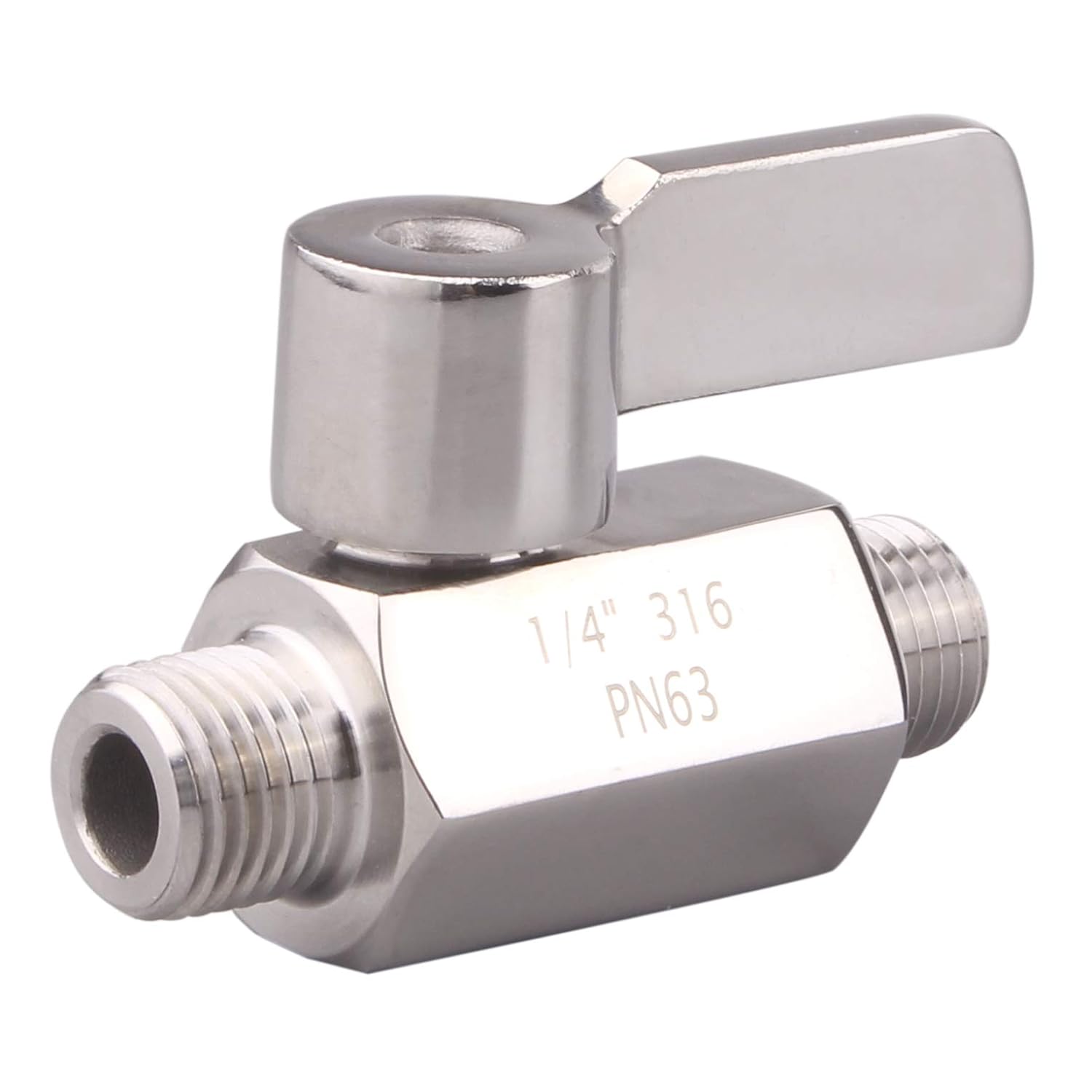 Amazon.com: DERNORD Stainless Ball Valve - 1/4 Inch NPT Thread Male ...