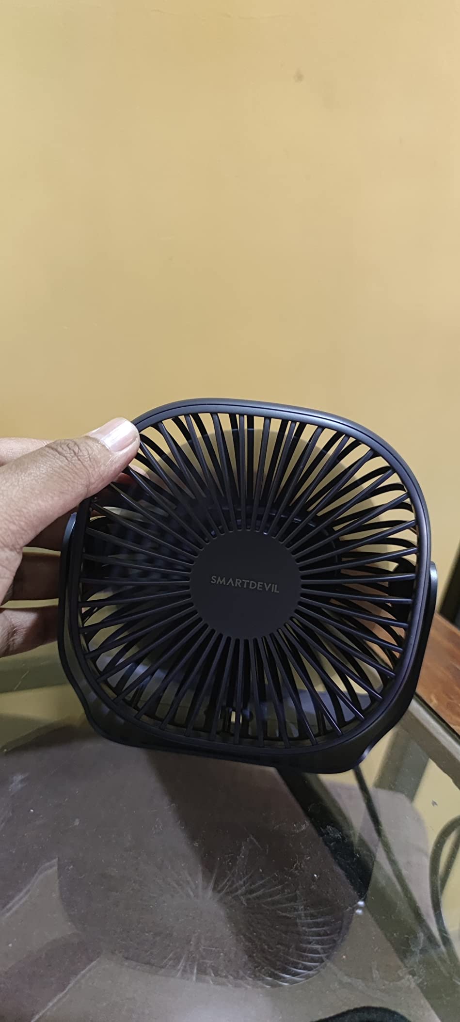 Buy SMARTDEVIL USB Small Rechargeable Desk Fan, Portable fan, 3 Speeds ...