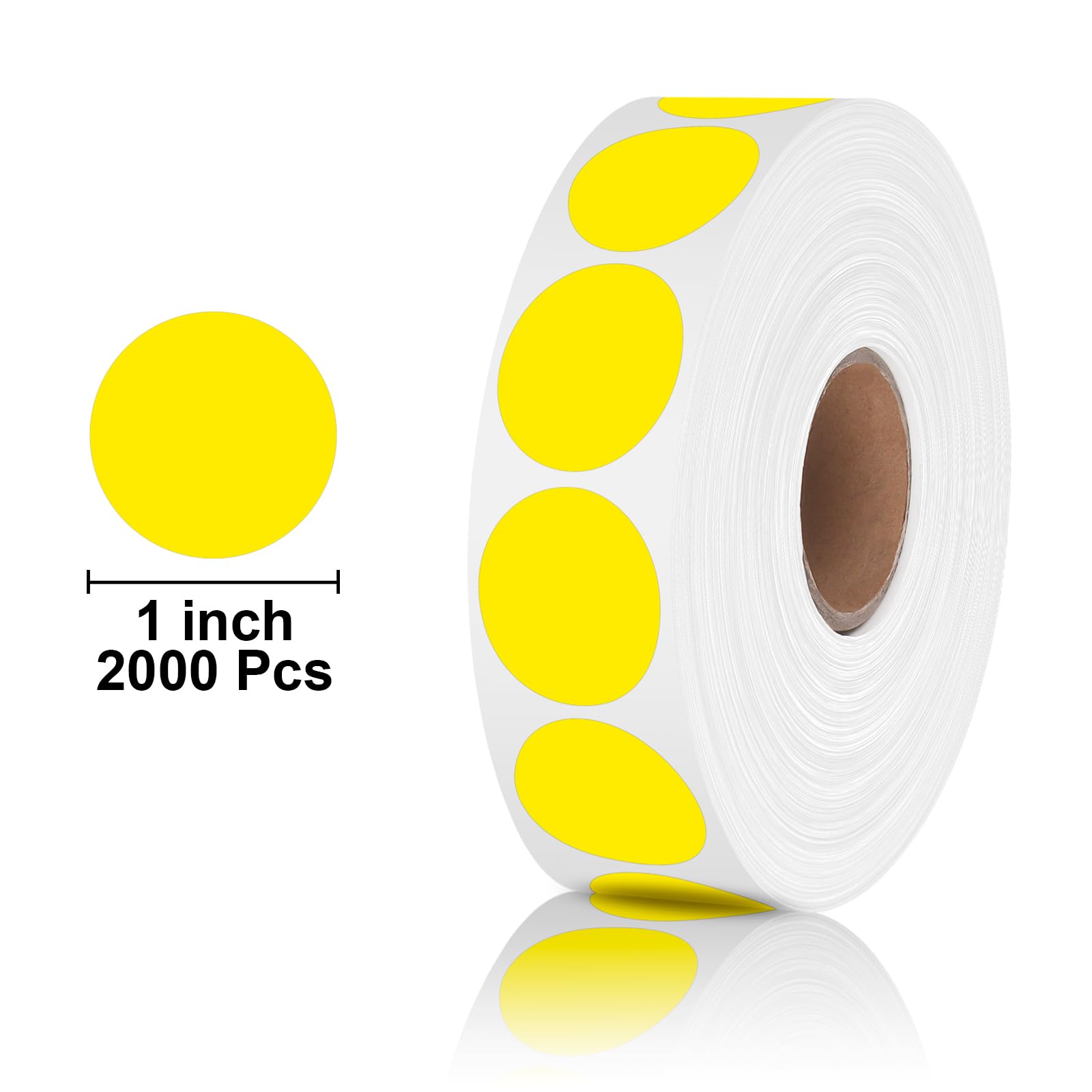 Snapklik.com : Pack Of 2000 Colored Dot Stickers Round Color Coding ...