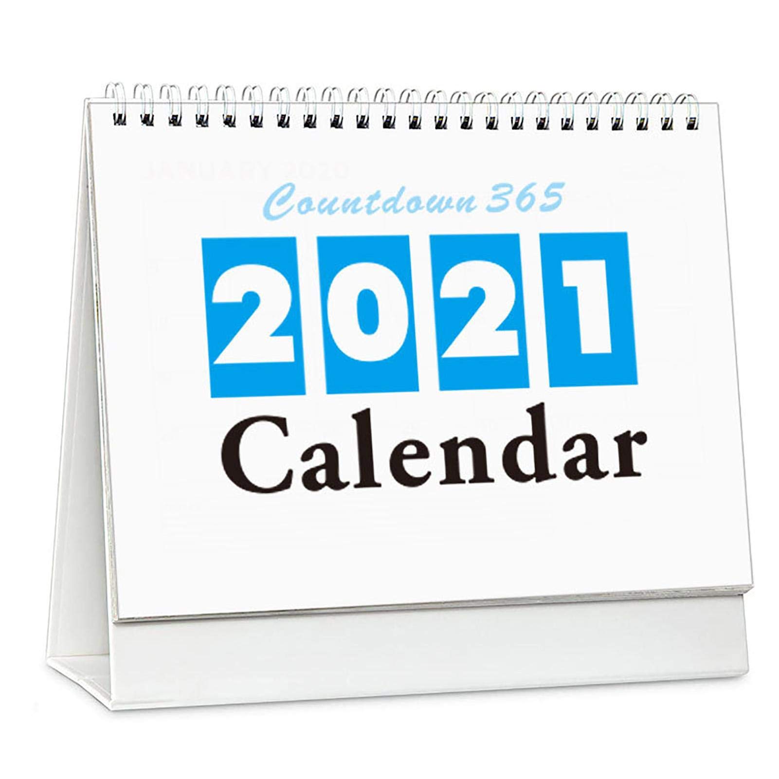 Ruilonghai 2021 Desktop Calendar Standing Table Calendar Monthly ...