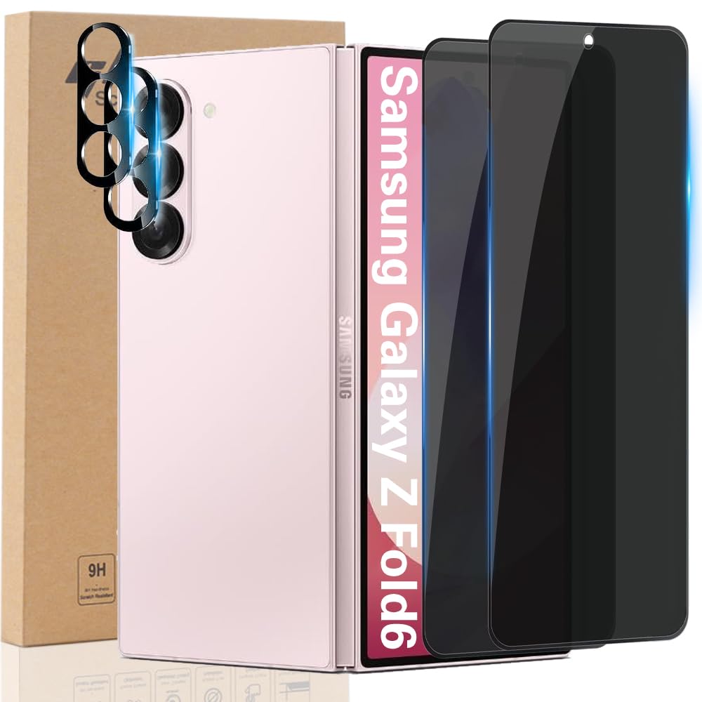 Amazon.com: Privacy Screen Protector for Samsung Galaxy Z Fold 6, 2X ...