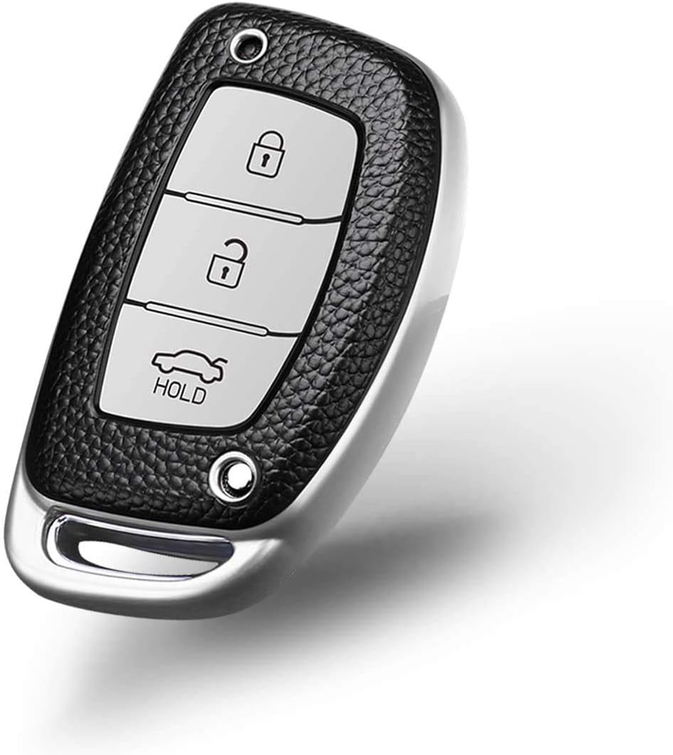 JVCV® Premium Soft TPU Leather Pattern Key Cover Compatible with ...