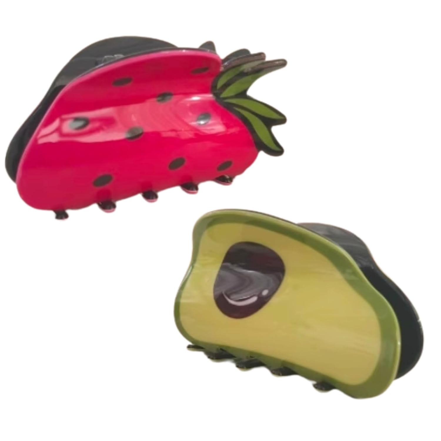Amazon.com : Funky Hair Claw Clips in Fruit Shape - Novelty Food ...