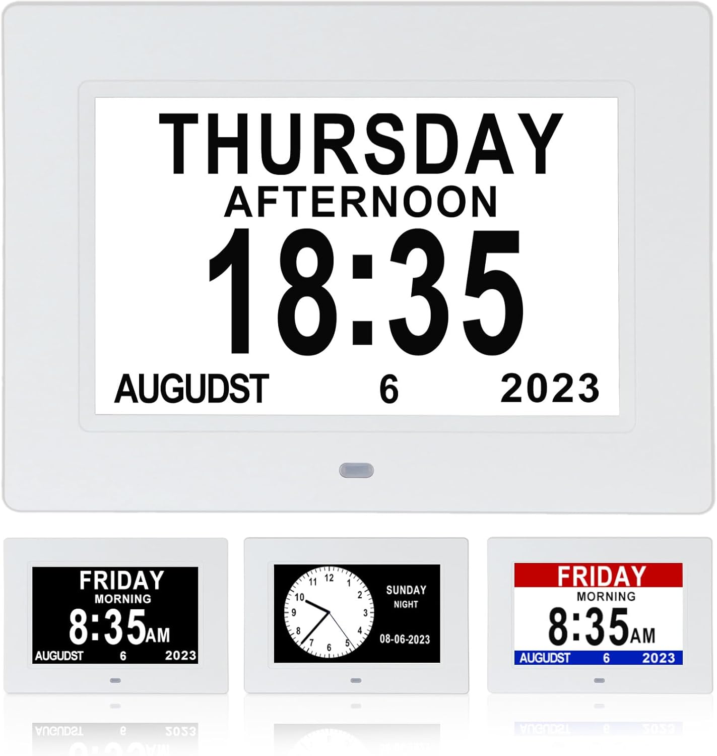 Amazon.com: LaMi Ptoducts Dementia Clock for Seniors 7 Inch Large ...