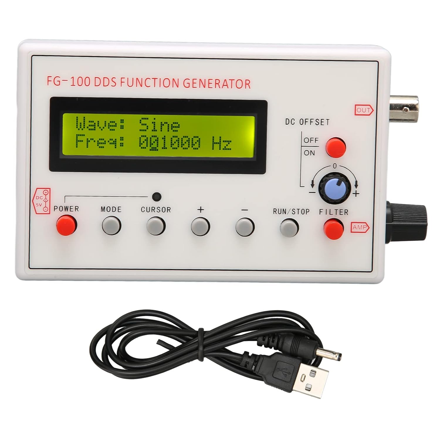 DDS Functional Signal Generator, Sine, Triangle, Square, Sawtooth Waveform Function Generator ...