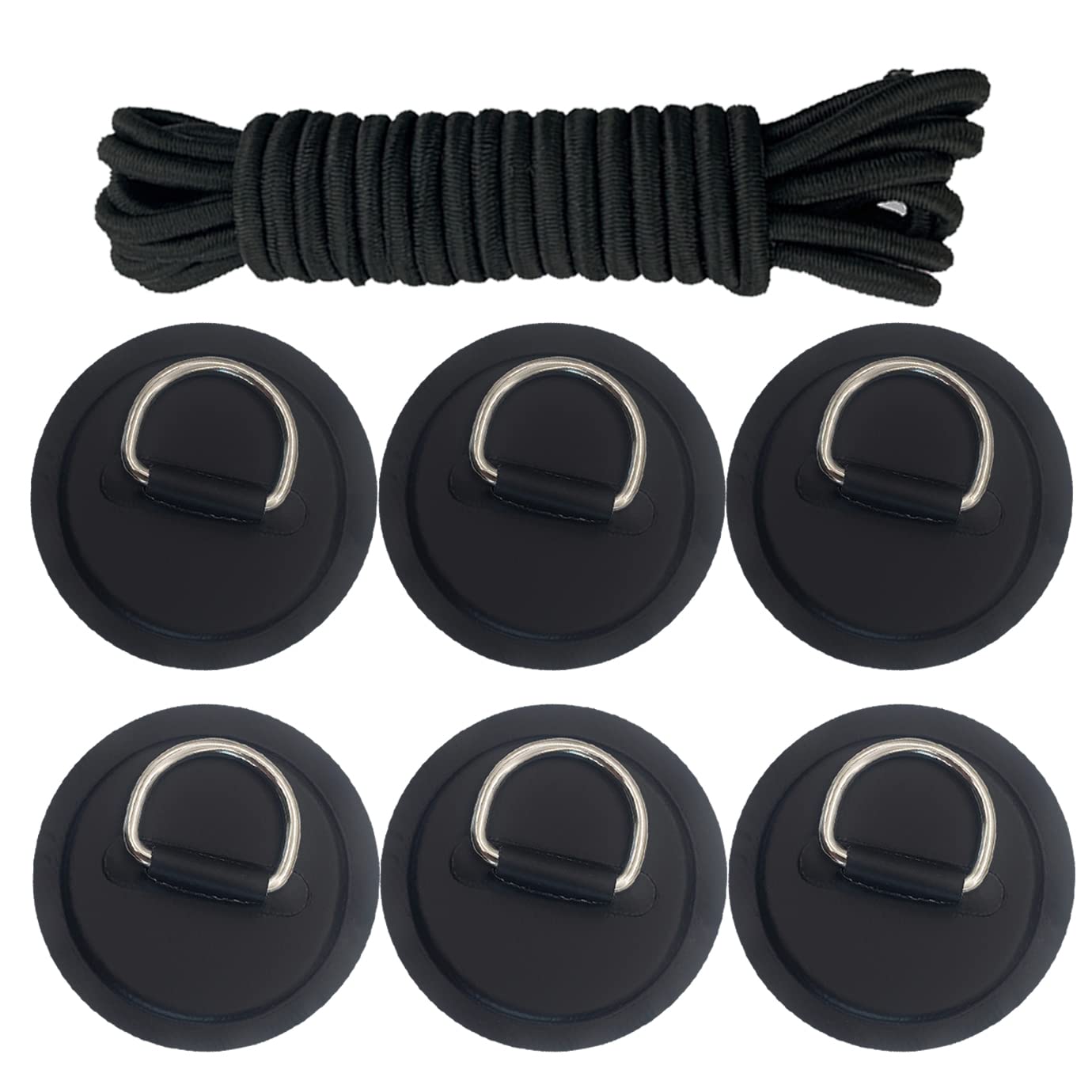 Amazon.com: Golden Muhe 6 Pcs Stainless Steel D-Ring PVC Patch ...