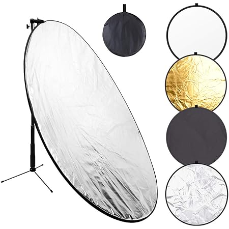 Neewer 32-Inch 80CM Portable 5 in 1 Translucent, Silver, Gold, White ...