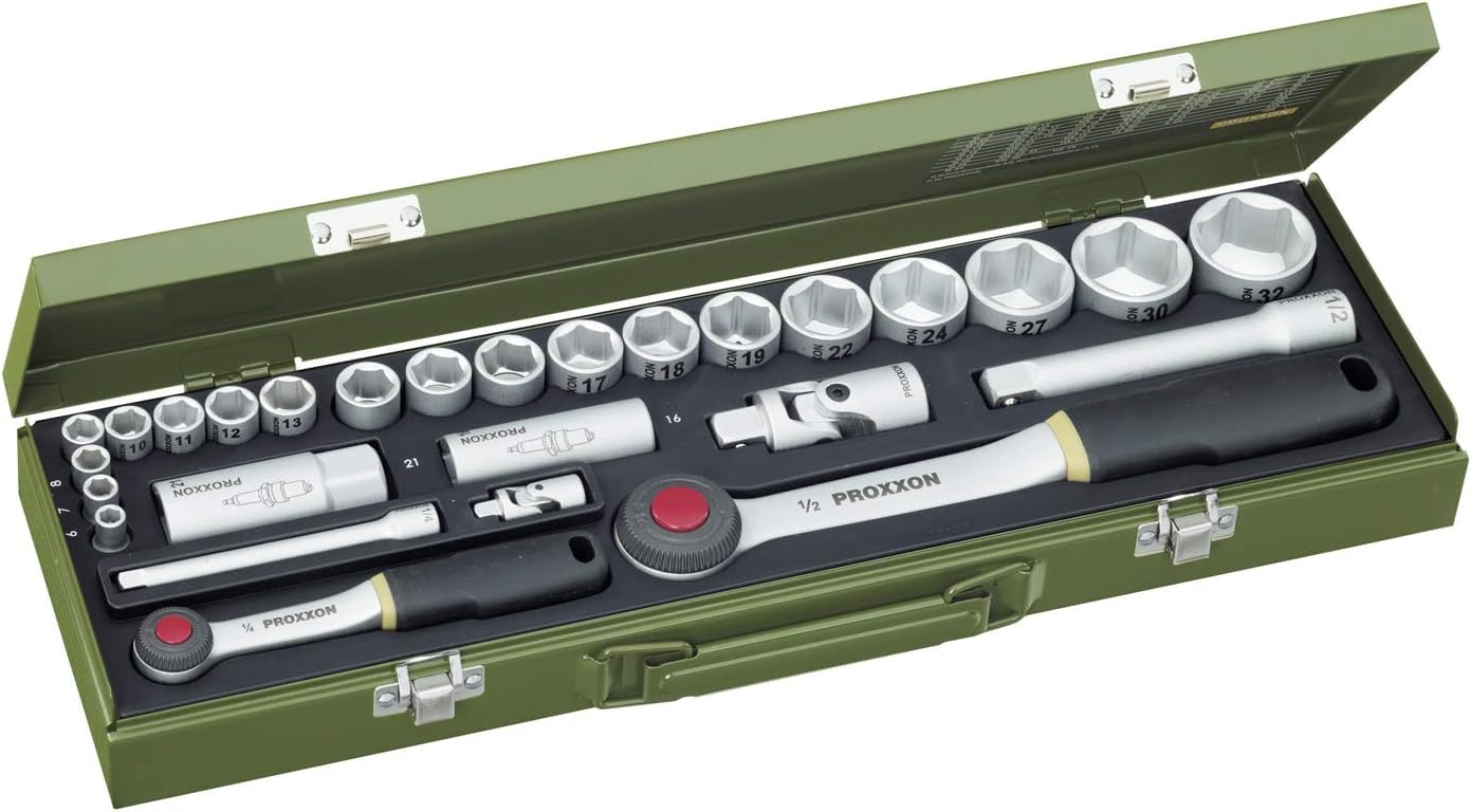 Snapklik.com : Proxxon 23020 27-Piece Automotive Socket Set