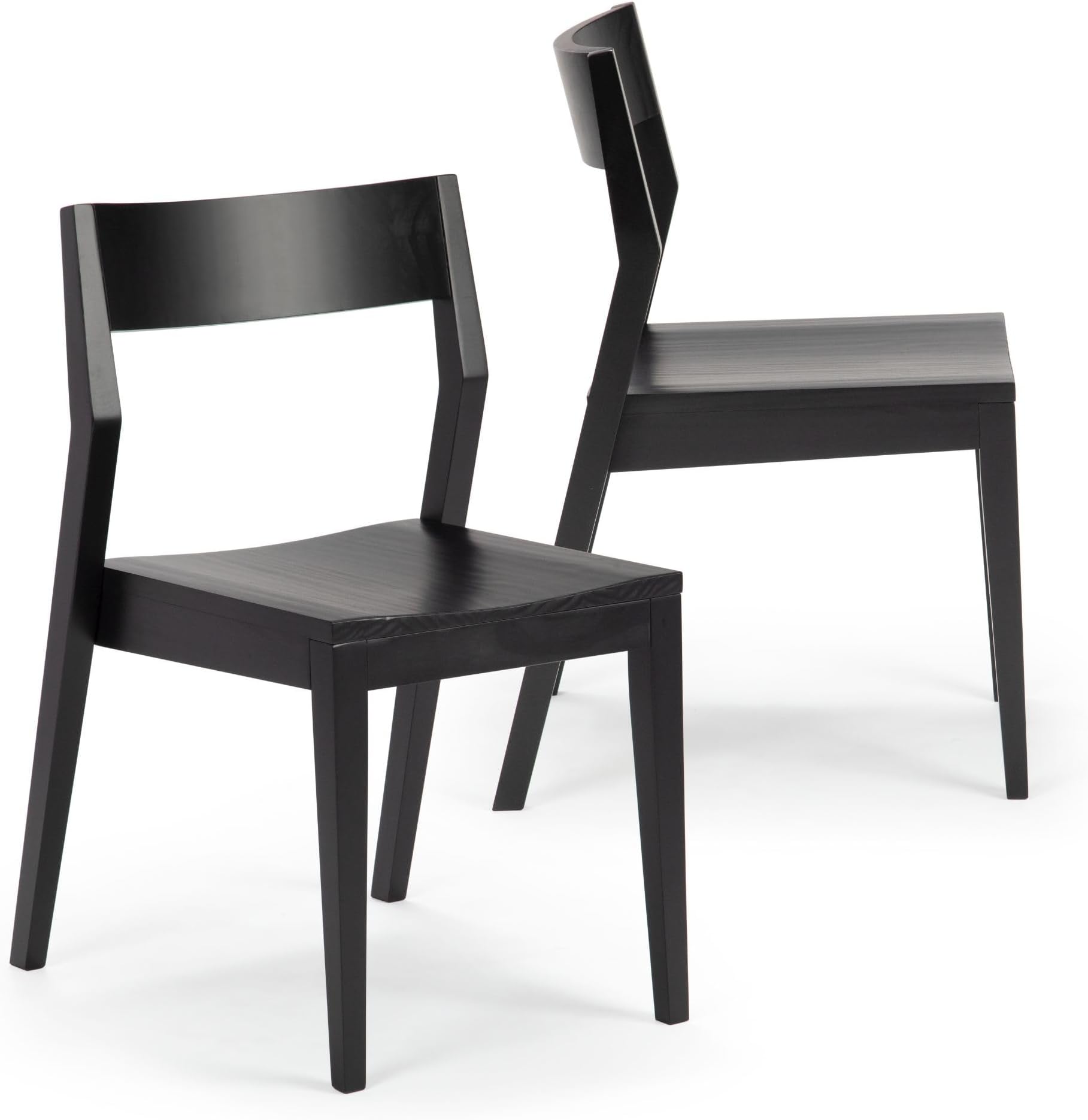 Amazon.com - Plank+Beam Modern Dining Chair Set of 2, Wooden Kitchen ...