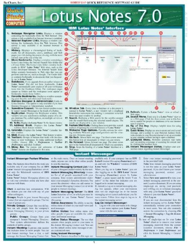 Buy Lotus Notes 7.0: Reference Guide Book Online at Low Prices in India ...