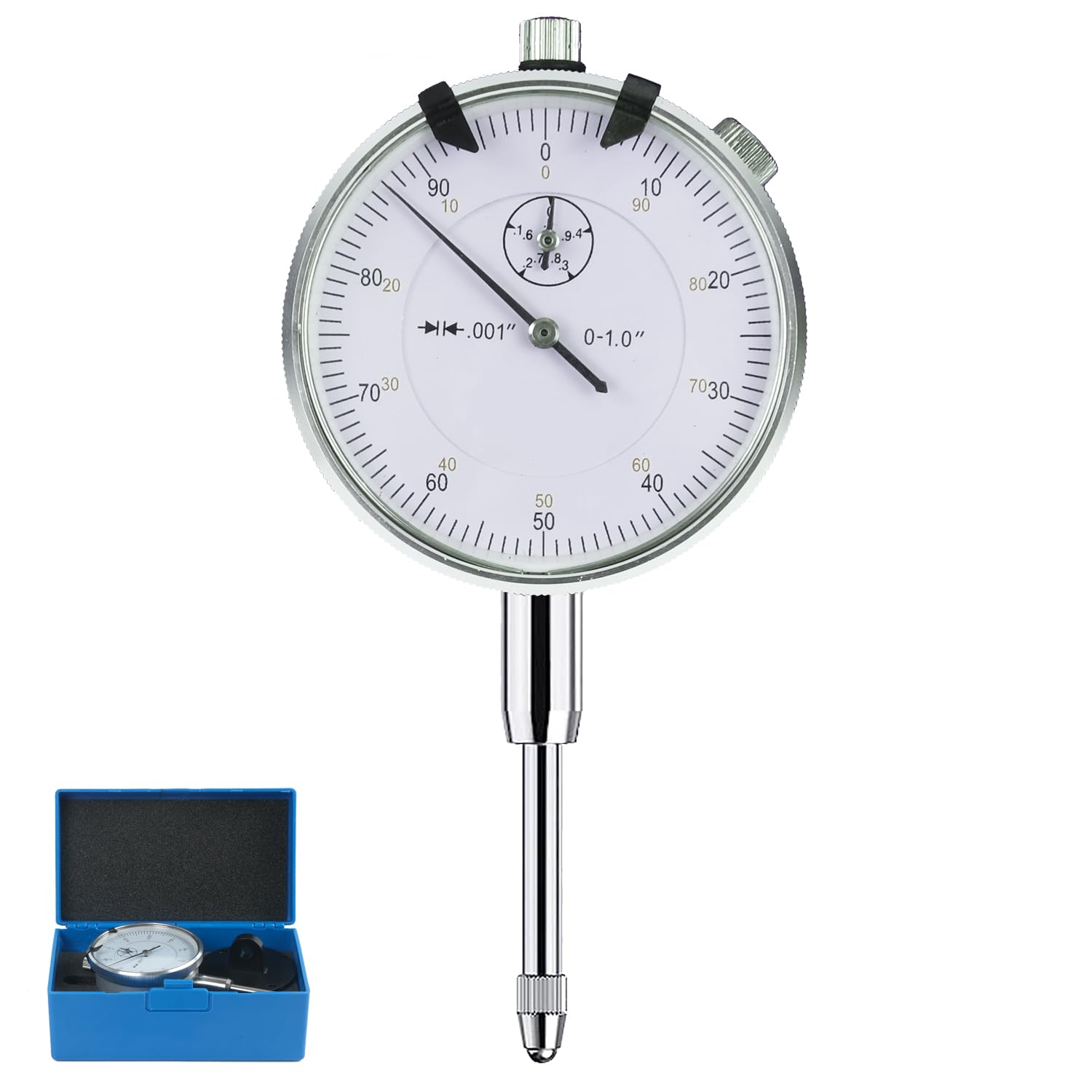 HDLNKAK Dial Indicator 0-1"/0.001" Dial Indicator with Case, Measuring ...
