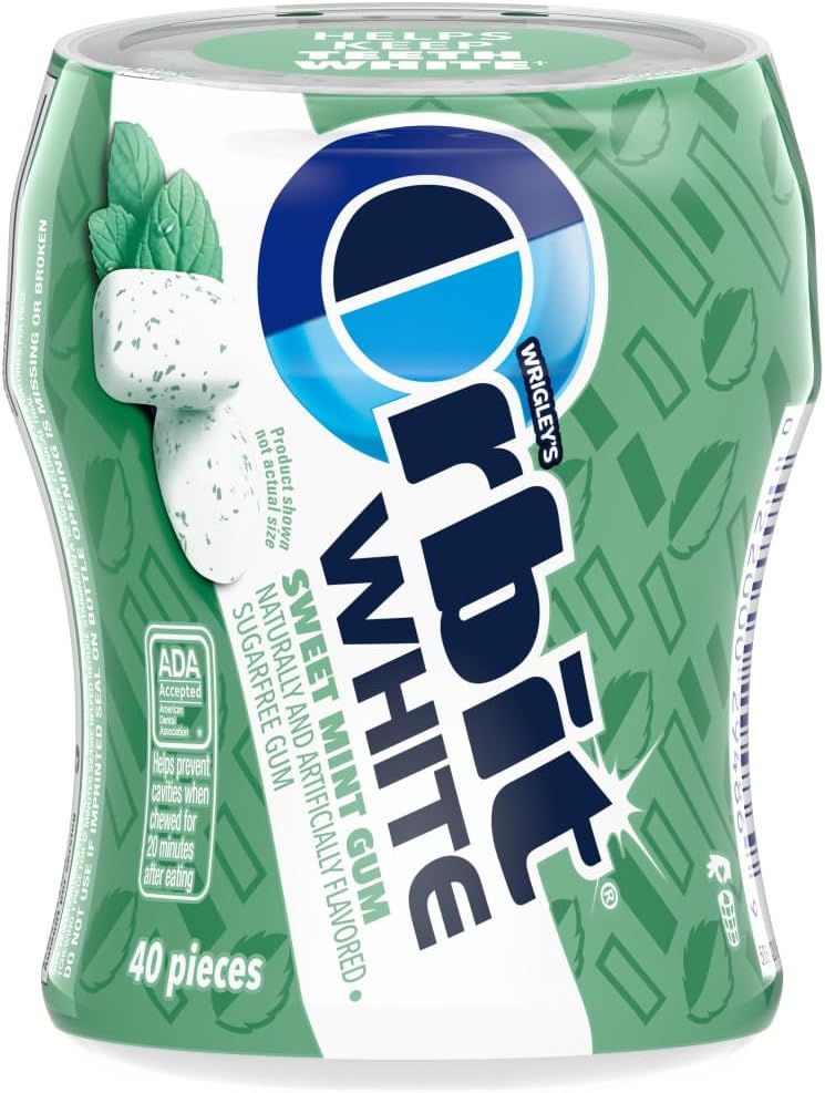 Amazon.com : ORBIT WHITE Sweet Mint Sugar Free Chewing Gum, 40 Piece ...