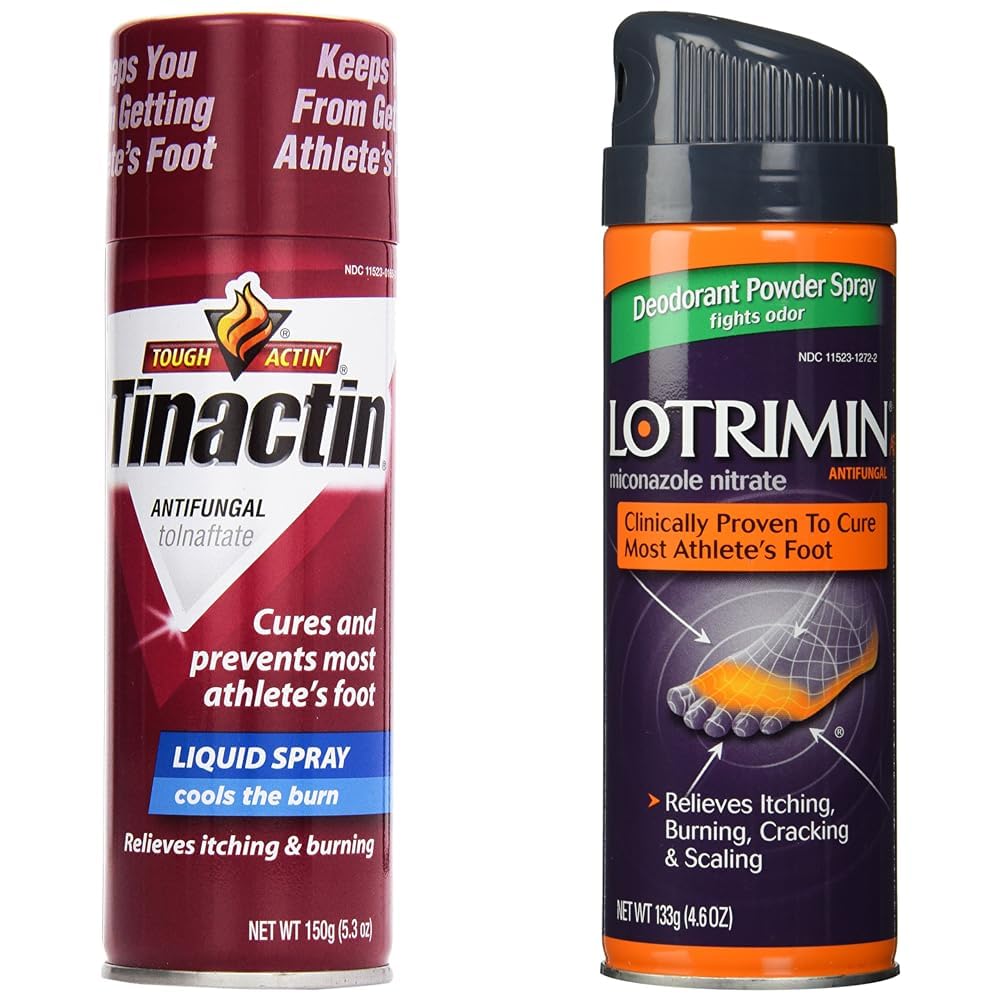 Amazon.com: Tinactin Athlete Liquid Foot Spray 5.3oz & Lotrimin ...