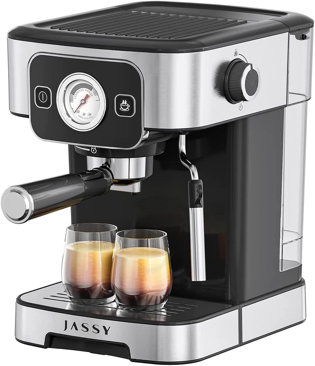 Amazon.com: JASSY Espresso Coffee Machine Cappuccino Maker 20 Bar ...