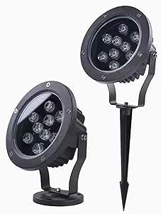 Amazon.co.jp: LED Landscape Light - Outdoor Burial Light, AC 220V Round ...