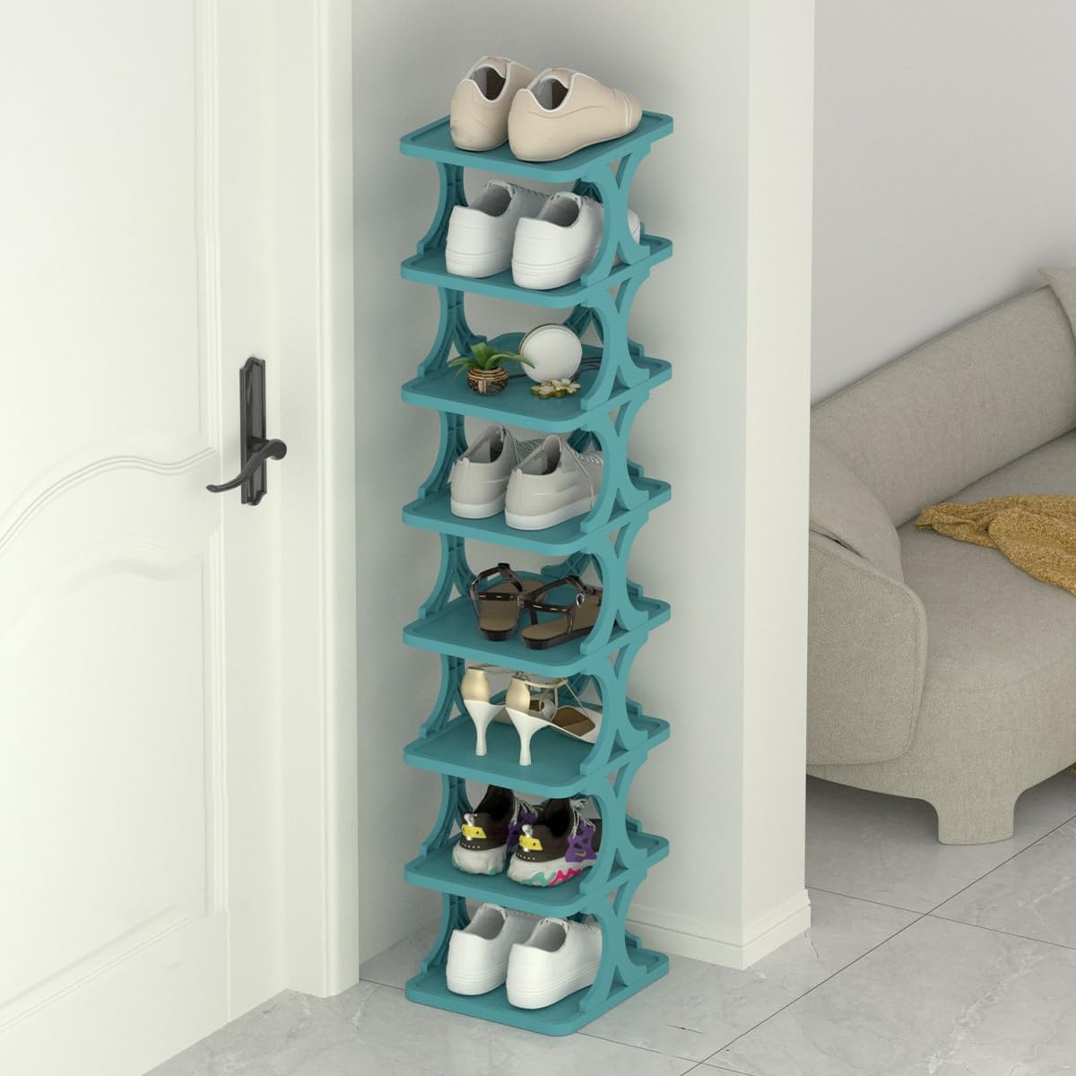 Amazon.com: Modern vertical multi-layer shoe rack storage rack for ...