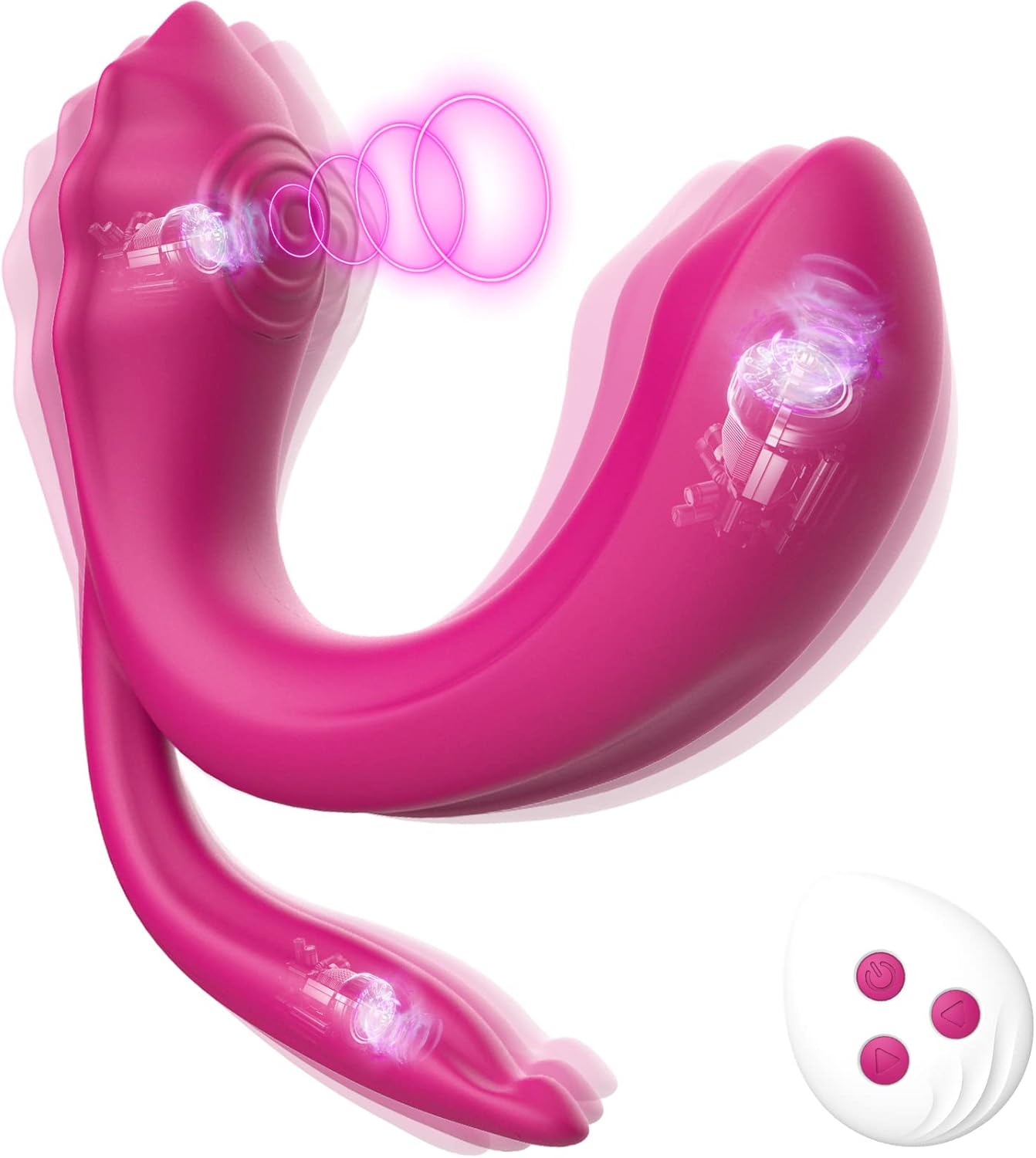 Tragbare Vibratoren Klitoris, P- und G-punkt vibration für Frauen,3 in 1 Vibrator mit ...