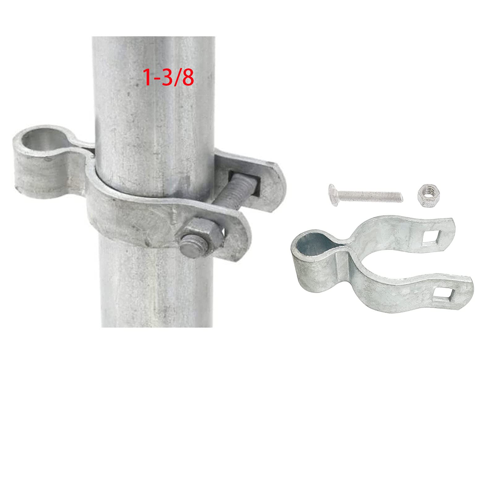 Snapklik.com : 2 Pack 1-3/8inch Chain Link Fence Frame Gate Post Hinge ...