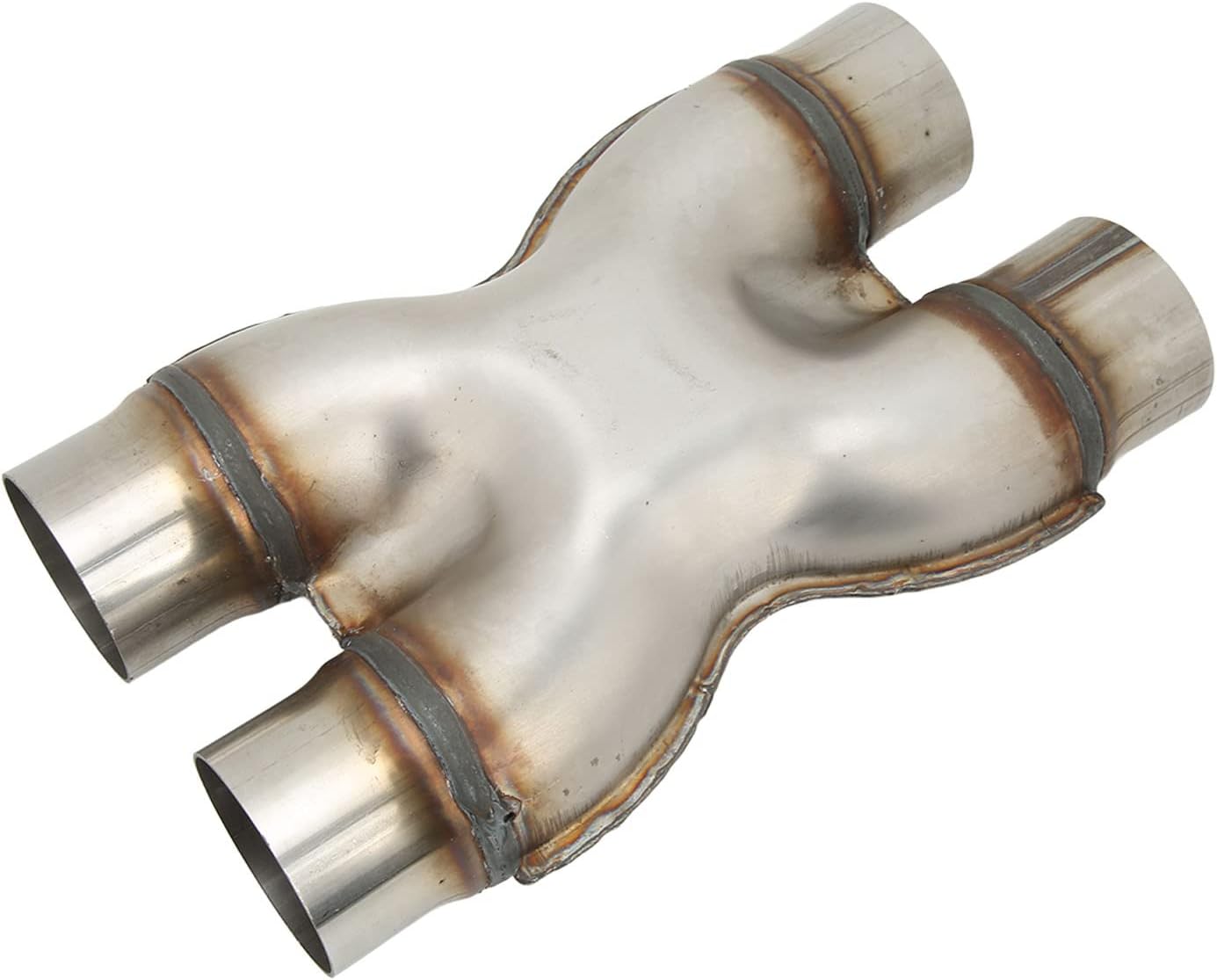 2.5/3.0 In/Out Crossover X Pipe, Universal 409 Stainless Steel Exhaust ...