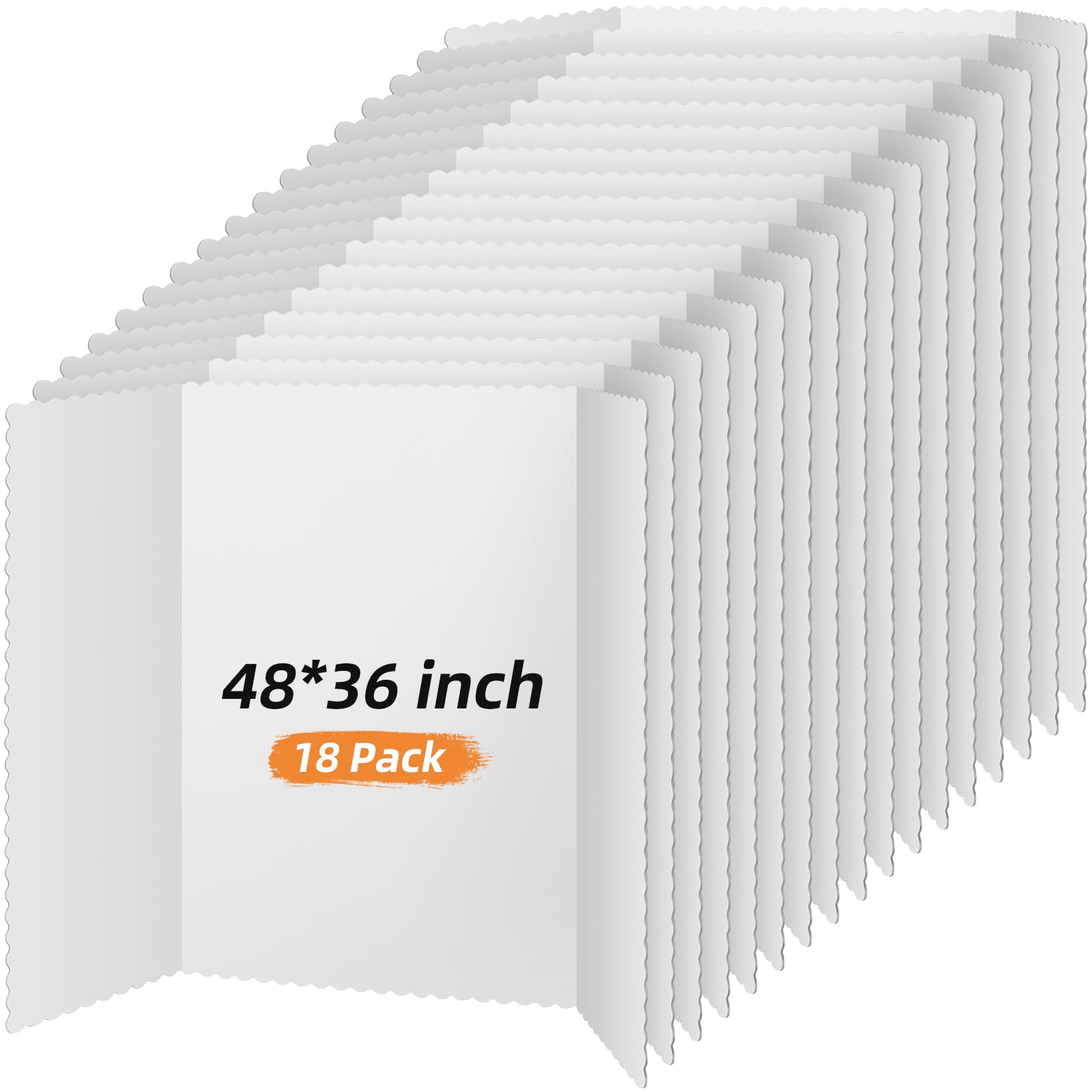 Science Fair Board Henoyso 4 Pcs Trifold Poster Board Large Tri Fold ...