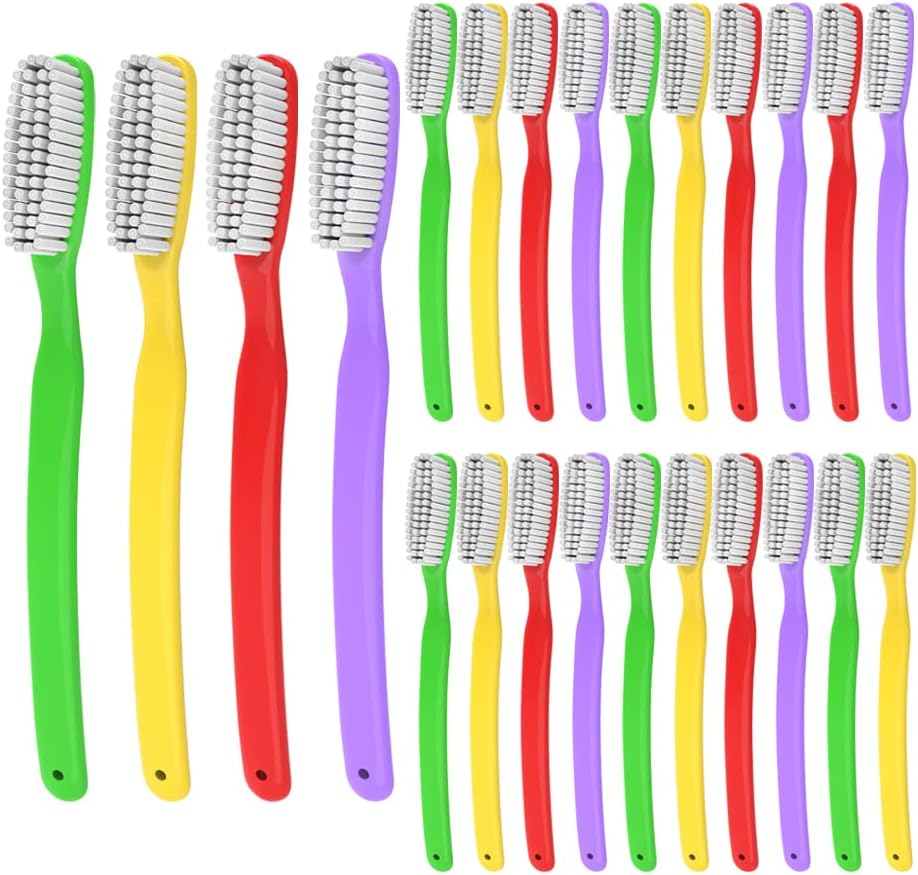 Amazon.com : Clypolly Hard & Firm Toothbrush Stiff Bristle Brush for ...