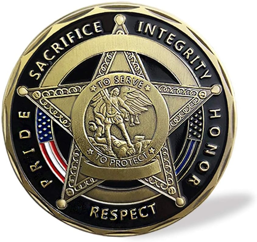 Amazon.com: Police Officer Dedication Challenge Coin! Law Enforcement ...