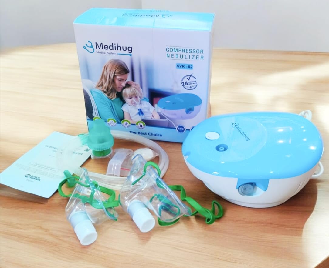 Amazon.in: Buy Get Well Health® MediHug Nebulizer Machine Complete Kit ...