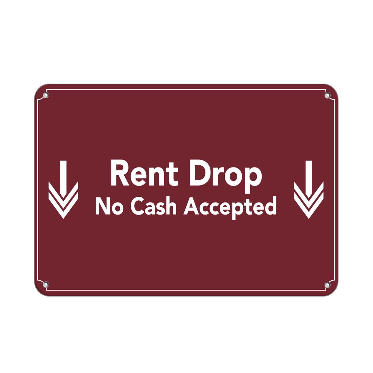 Amazon.com : Rent Drop No Cash Accepted style 4 Feature Department ...
