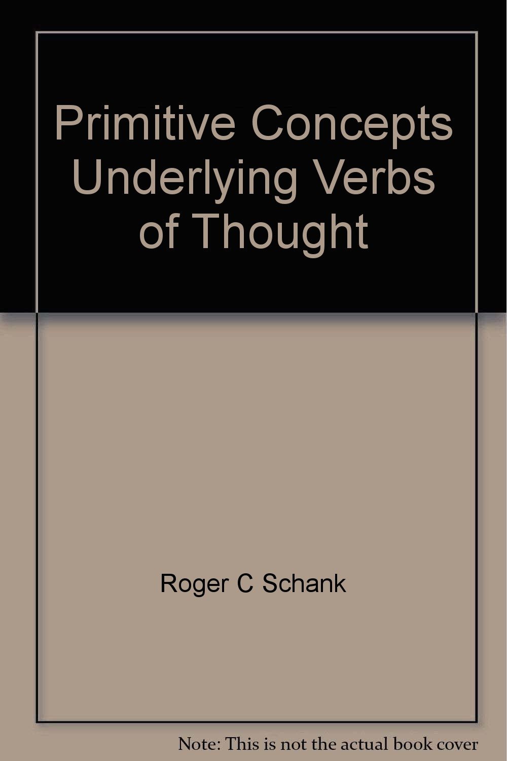 Primitive Concepts Underlying Verbs of Thought: Roger C Schank: Amazon ...