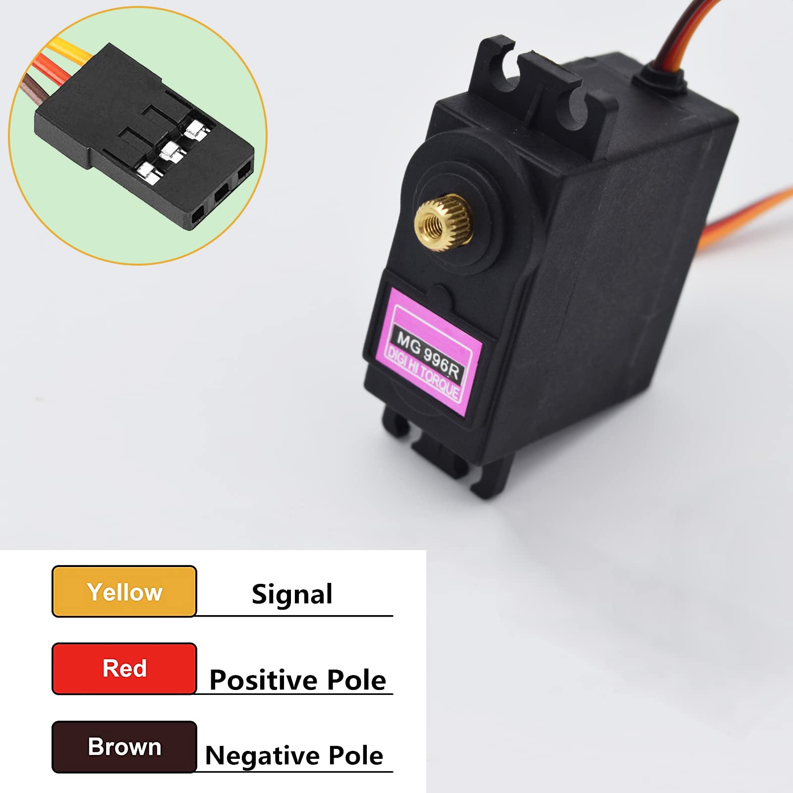 Snapklik.com : 2 Pcs 996R Servo Motors Metal Gear Torque Digital Servo ...