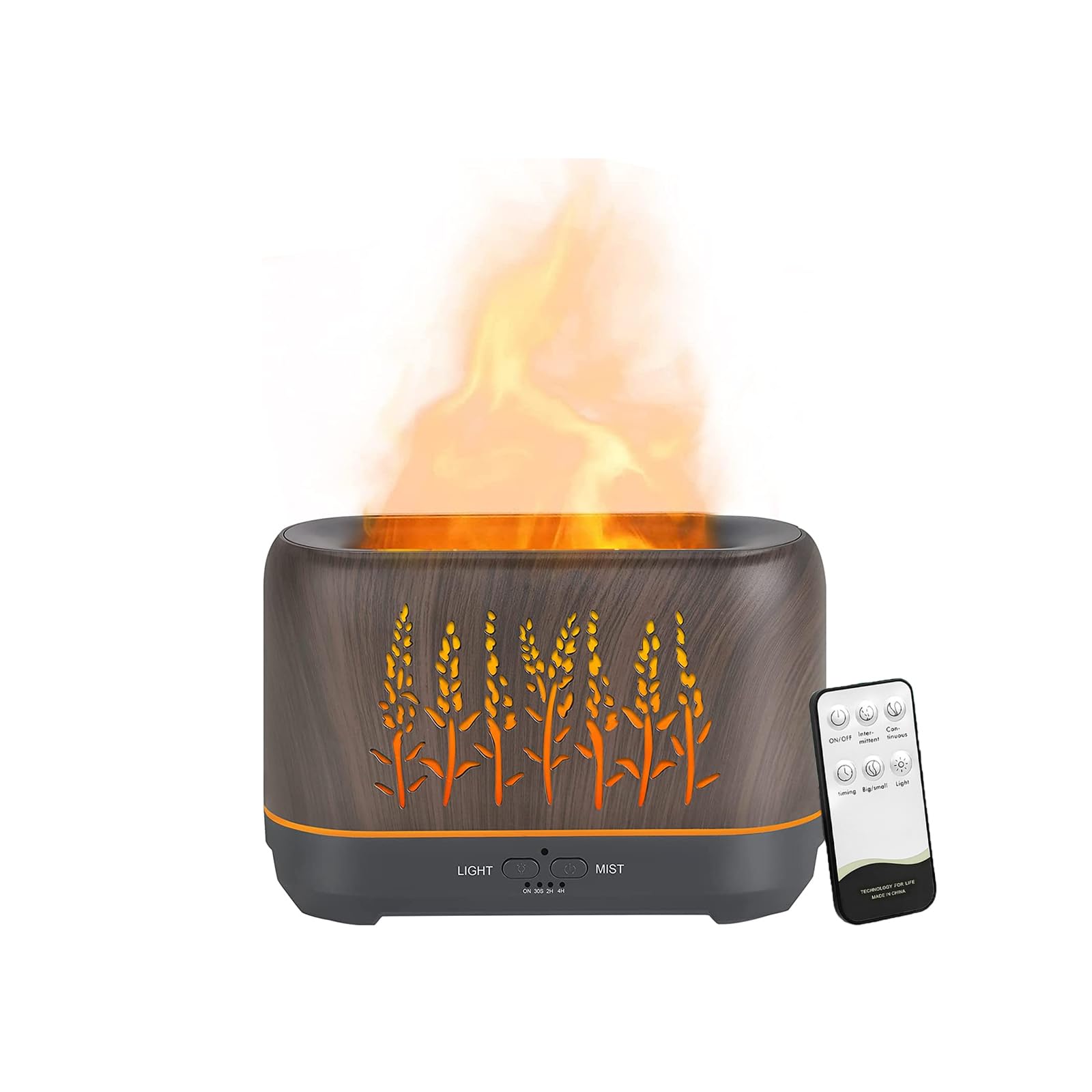 Amazon.com: OKTOYO Flame Essential Oil Diffuser: Fire Mist LED Light ...