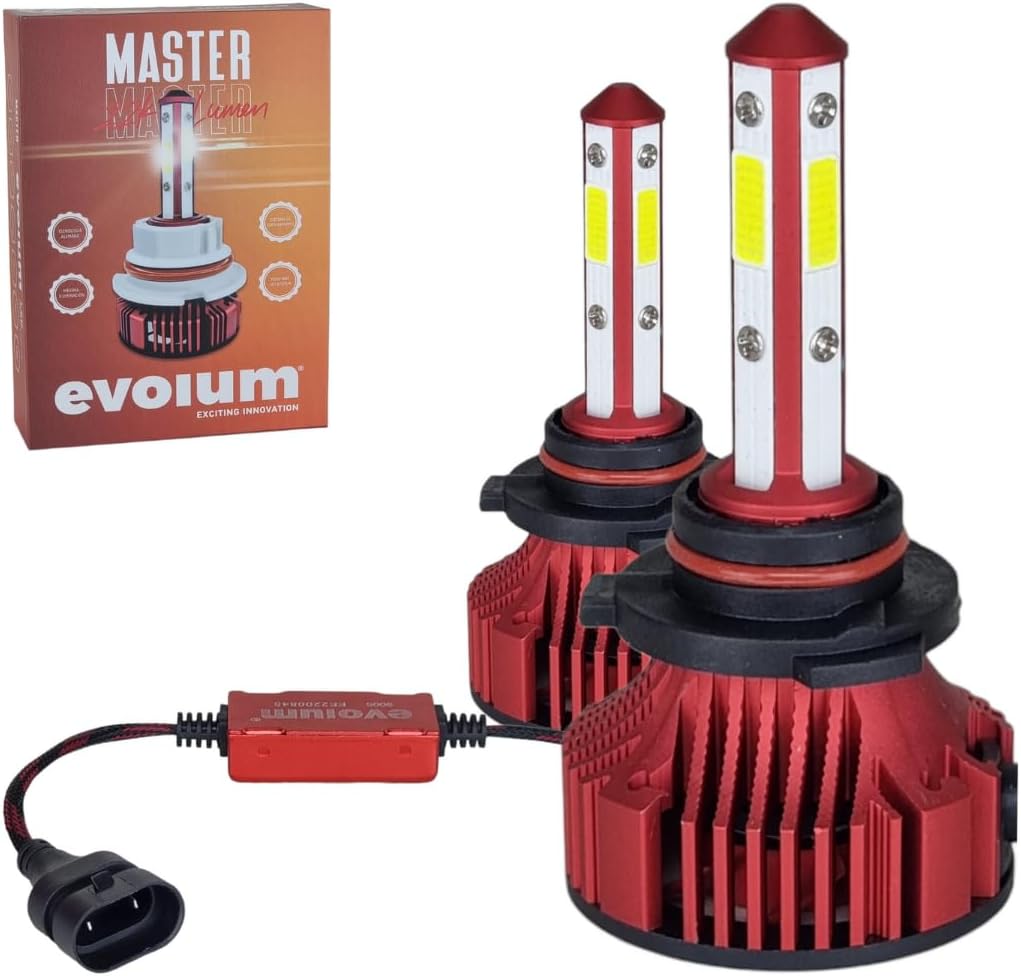 Evolum - Master Kit de Focos Led 22000lm 4 Caras Iluminación 360° Alta ...