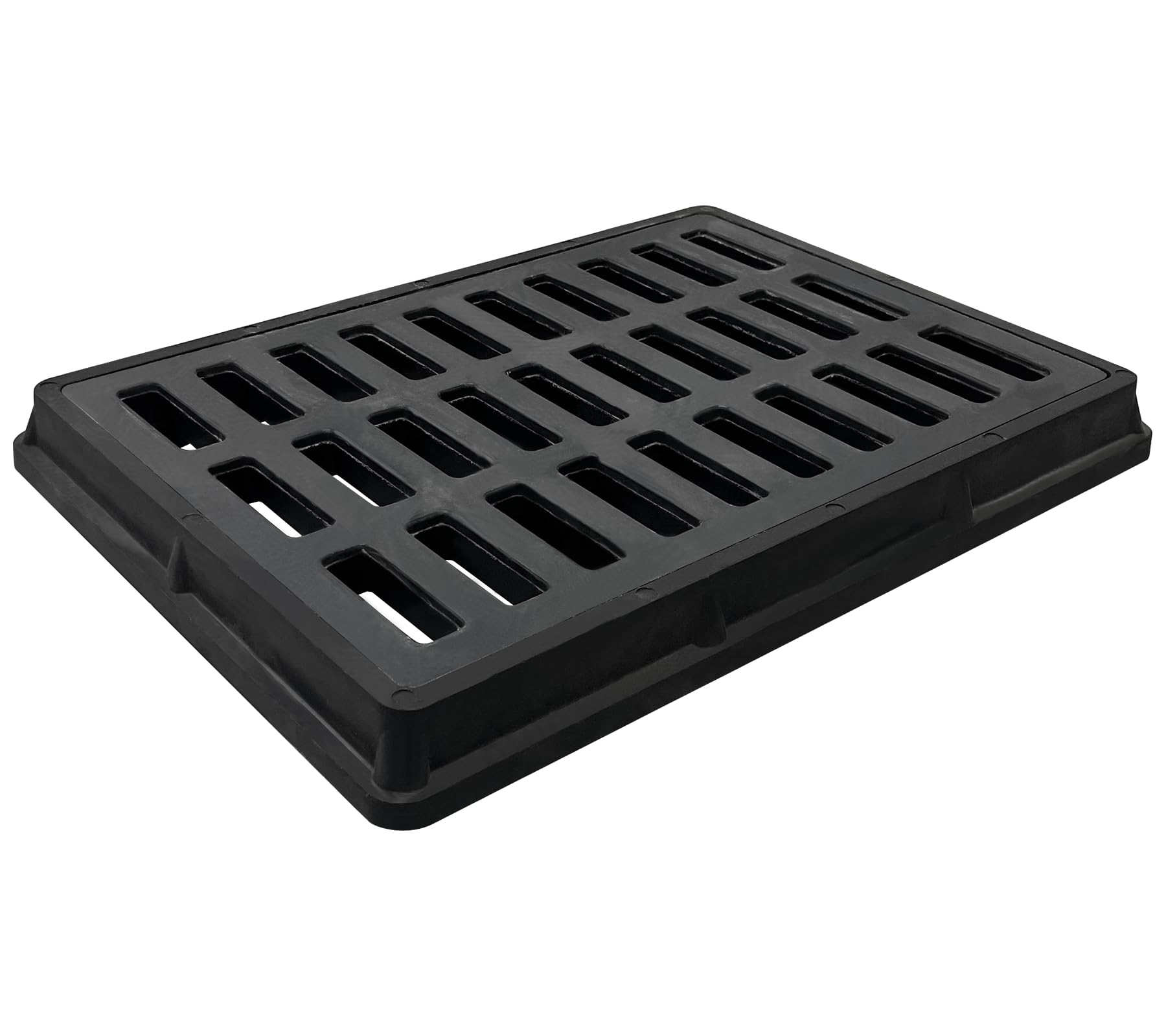 NATOTELA 24x16in Rectangular Drain Grate and Frame,Anti Corrosion ...