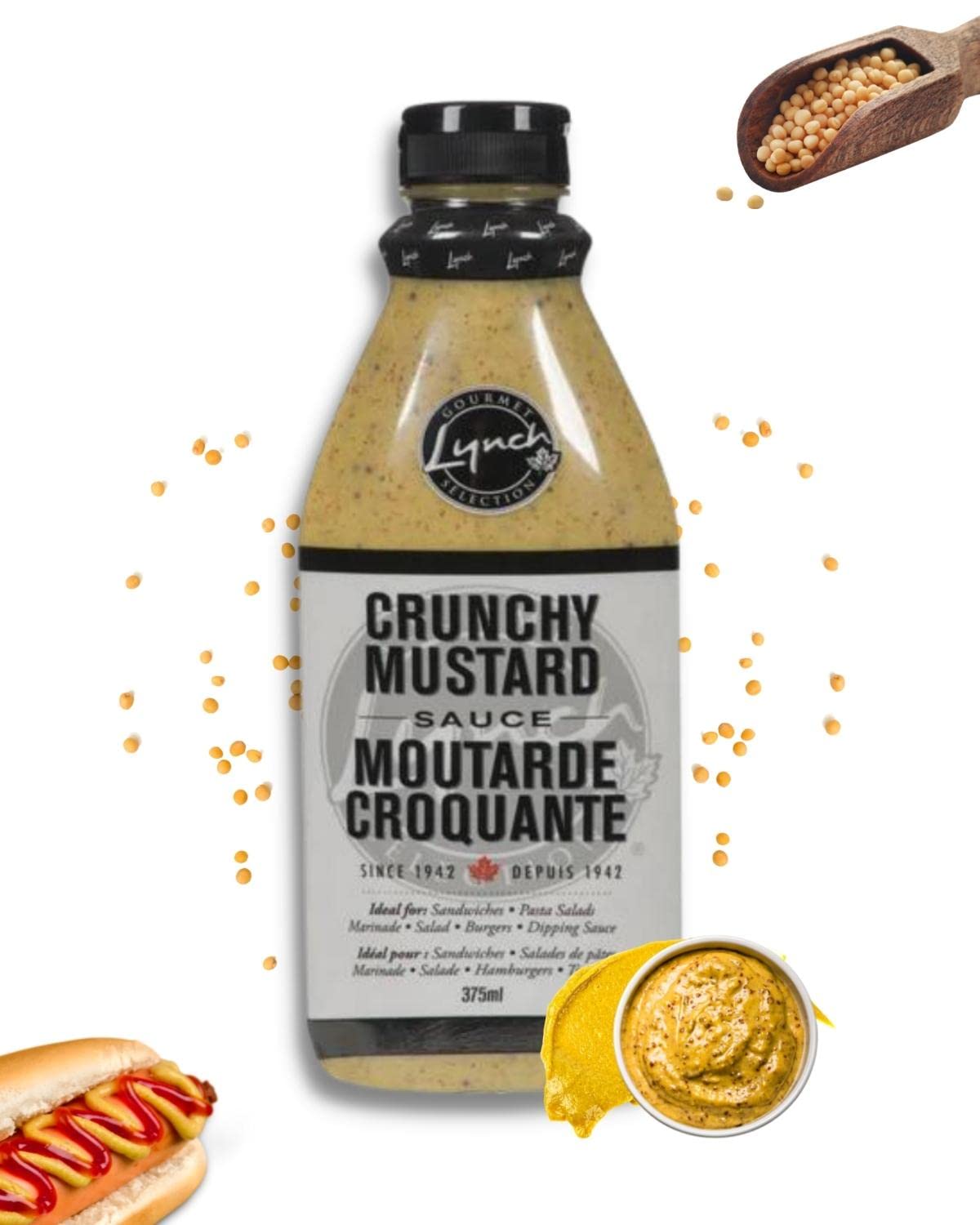 Lynch Foods Limited Lynch Crunchy Mustard Sauce - 375 ml : Amazon.ca ...