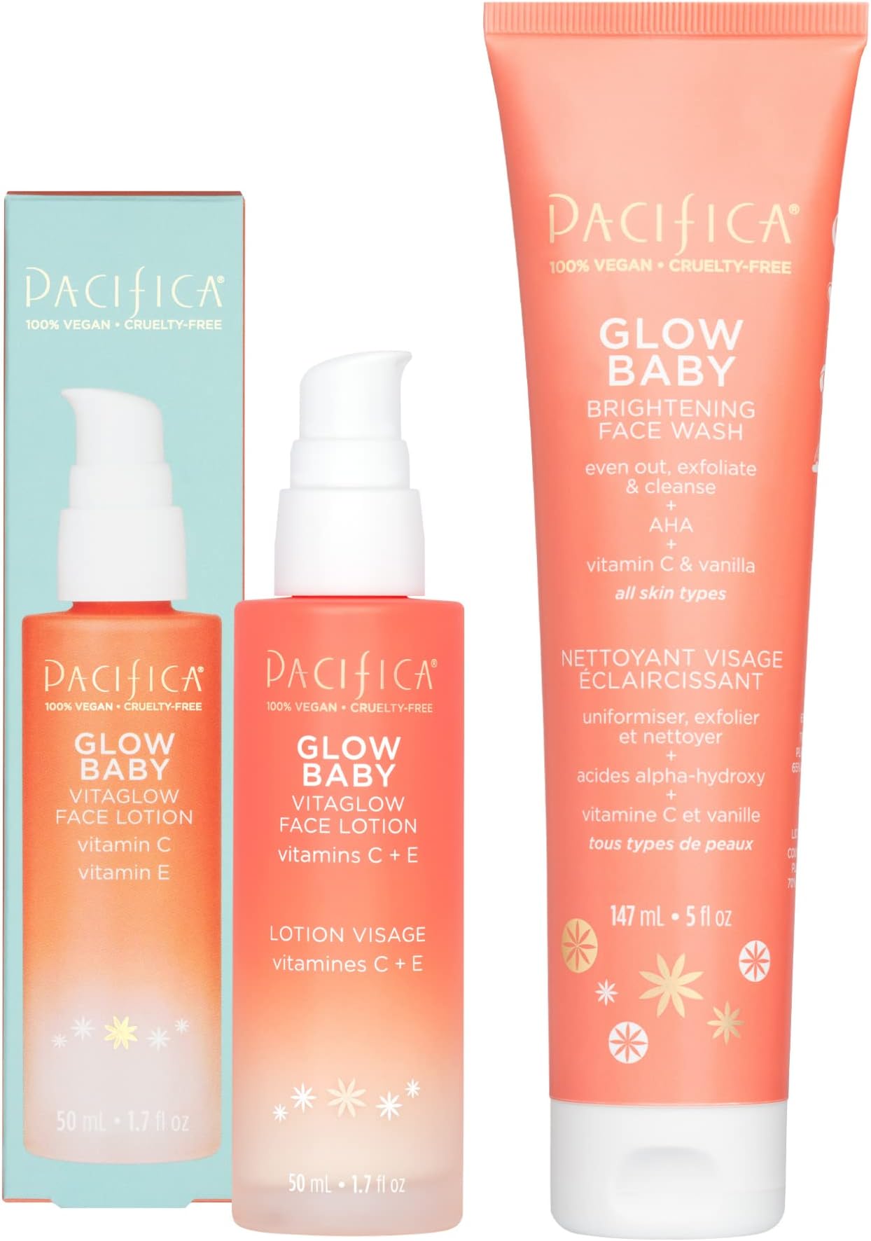 Amazon.com: Pacifica Beauty Glow Baby VitaGlow Face Lotion and ...