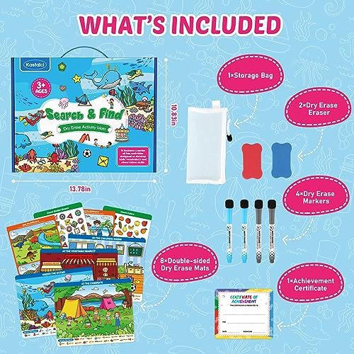Snapklik.com : Search And Find Cards Educational Toys,Reusable Dry ...