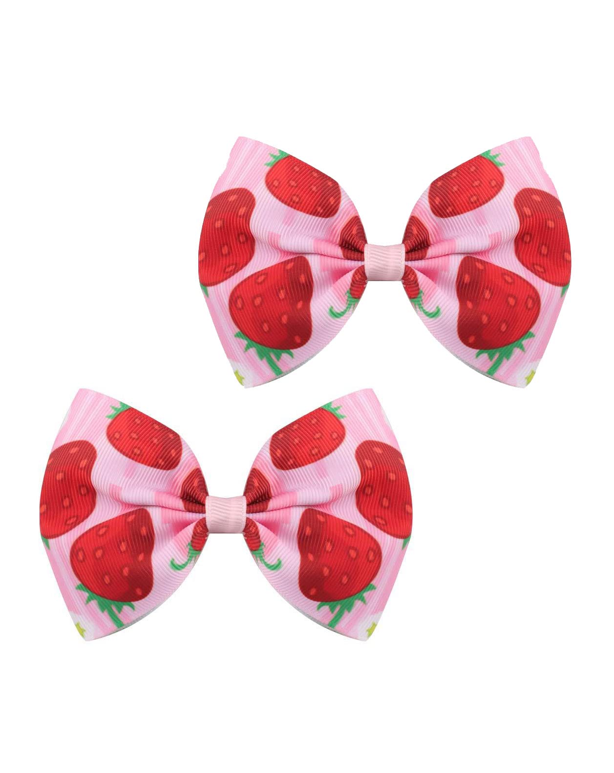 Amazon.com : Strawberry Hair Bow Clip Pin Girls Fruit Hair Barrettes ...