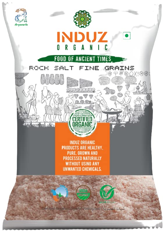 Induz Organic Rock Salt Fine Grains, 1 Kg : Amazon.in: Grocery ...