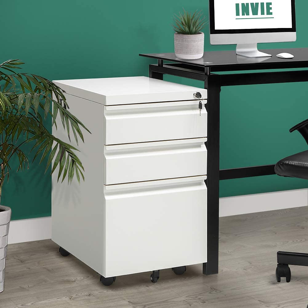 Buy Atripark 3 Drawer File Cabinet with Lock, Metal Vertical Filing ...