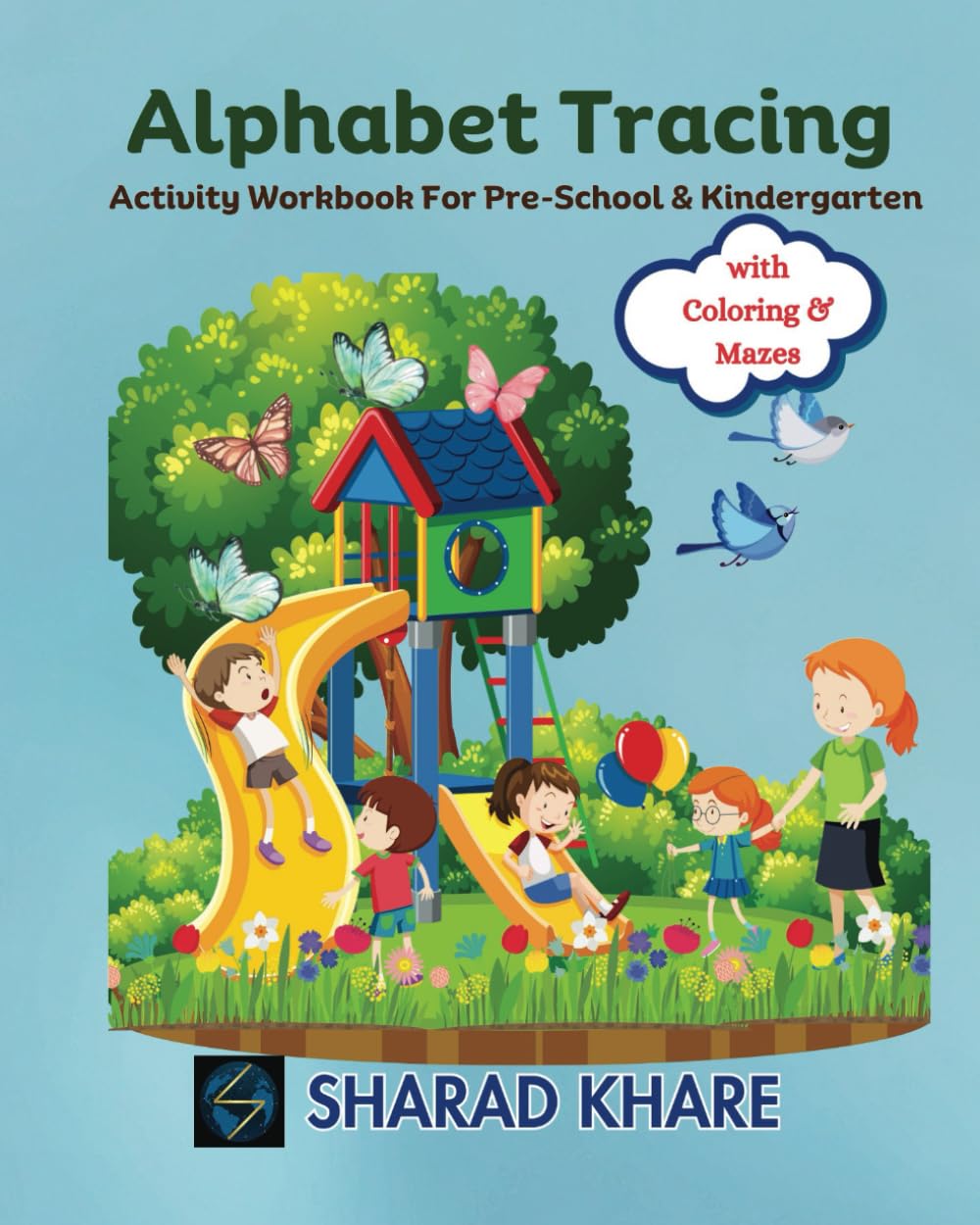 Amazon.com: Alphabet Tracing Activity Workbook Mazes, and Coloring Book ...