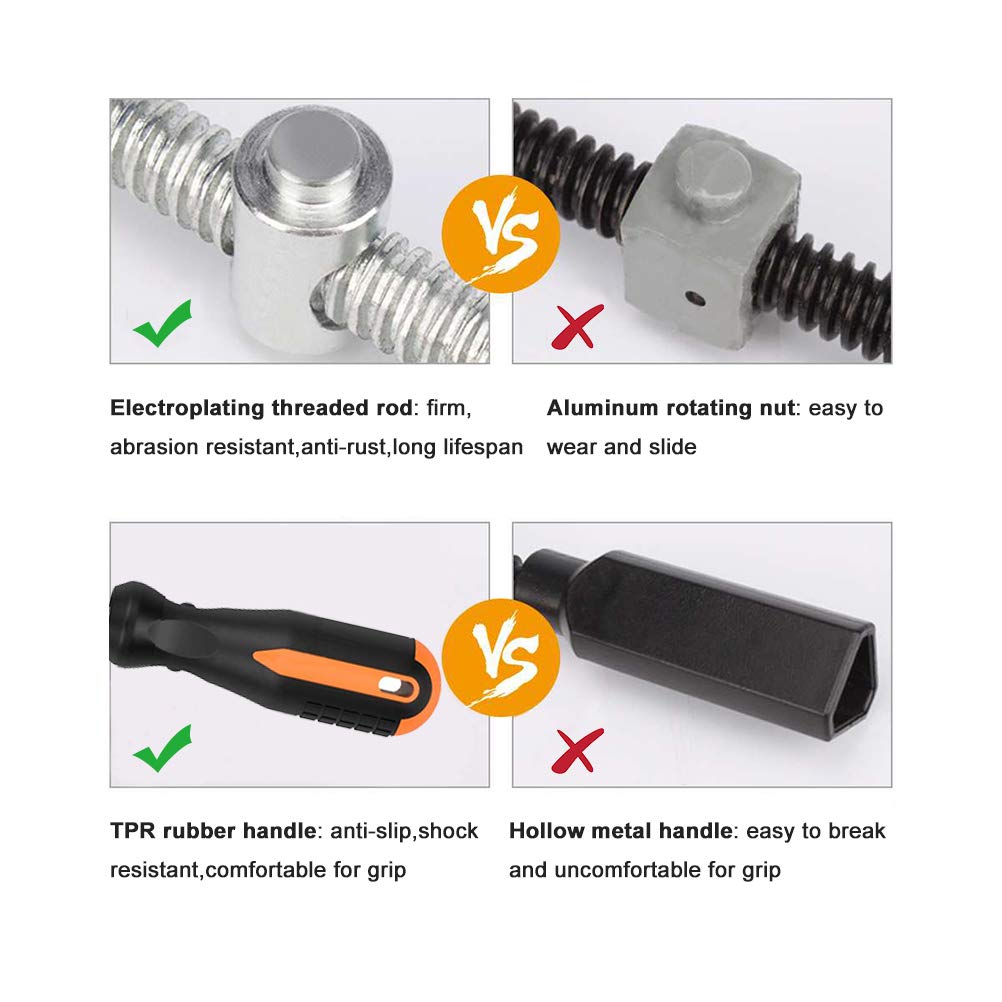 Snapklik.com : 2 Pack Right Angle Clamp - 90 Degree Clamps For ...