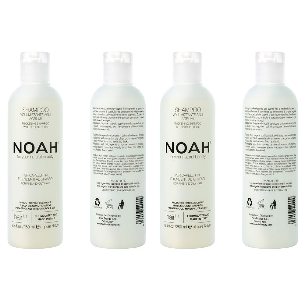 NOAH Natural Volumizing Hair 1.1 Shampoo with Citrus Fruits for Fine ...