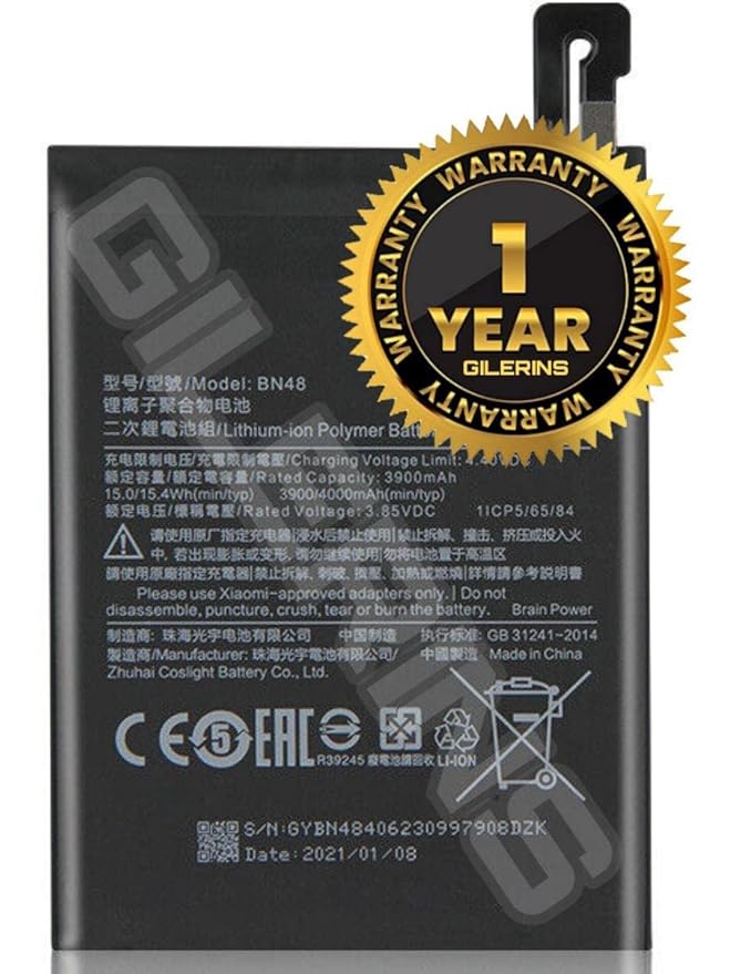 Original™ Original [BN48] Battery for Redmi Note 6 Pro Battery with 1 Year Warranty and high ...