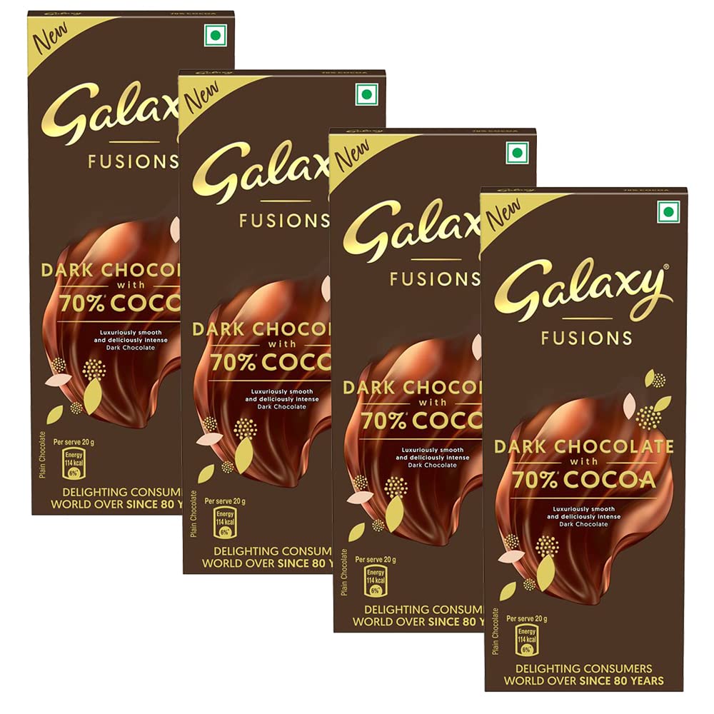 Galaxy Fusion Dark Chocolate Bar | Made With 70% Cocoa | Luxuriously ...