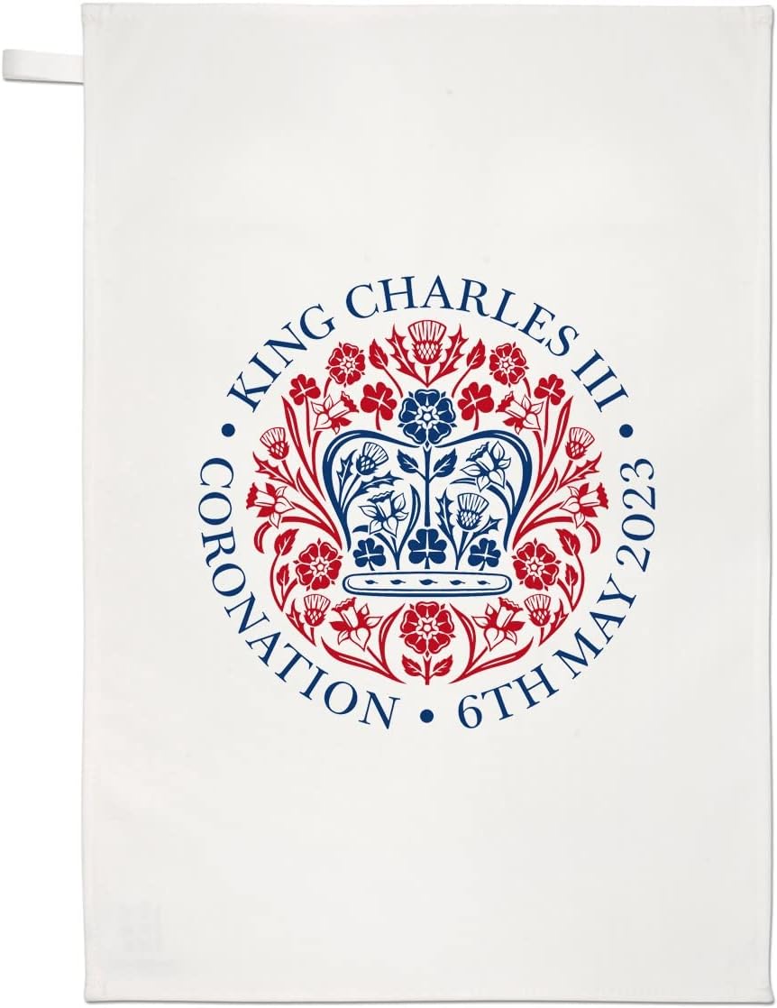 King Charles III 2023 Tea Towel Dish Cloth King's Coronation ...