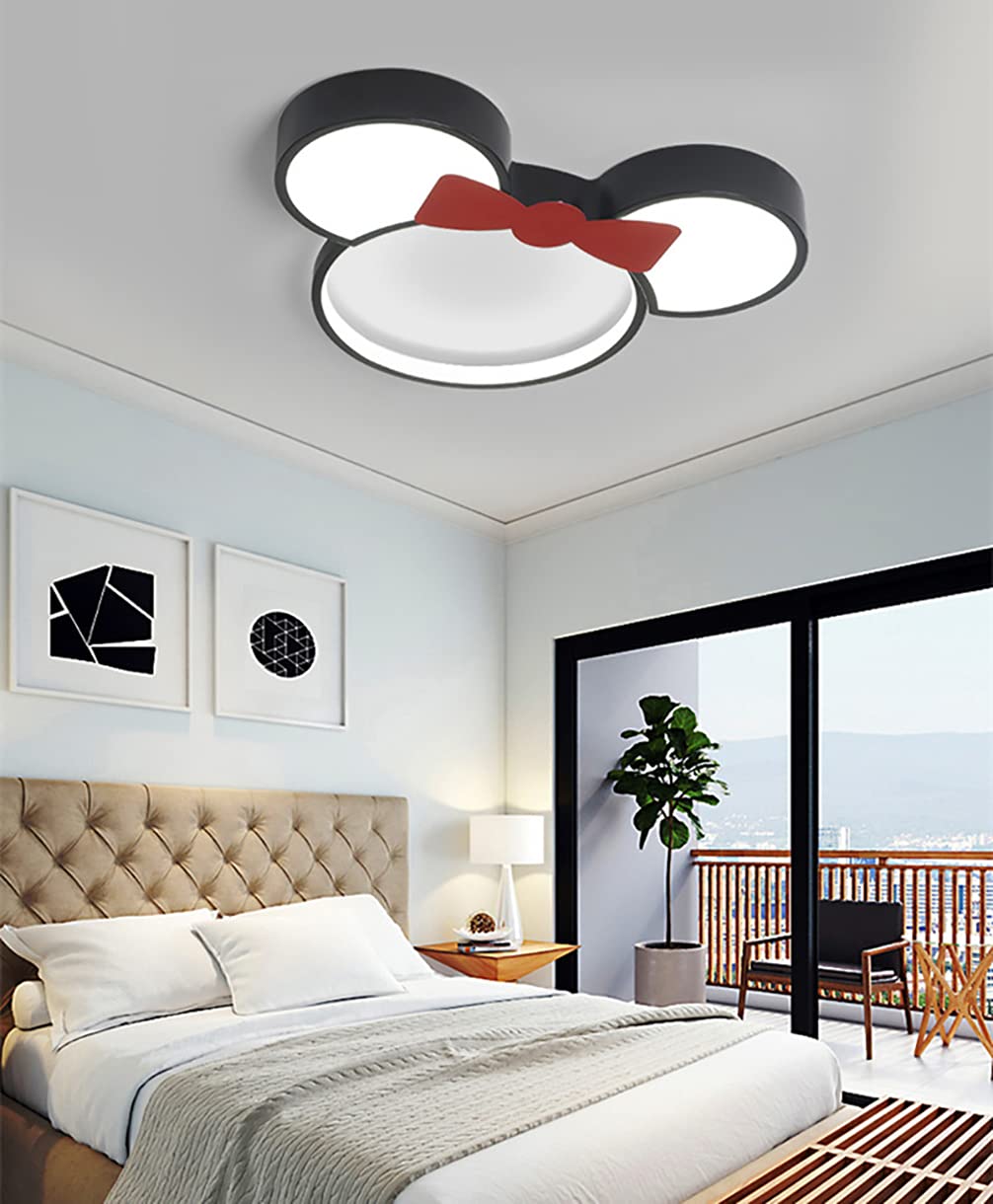 Acrylic Dimmable LED Ceiling Light XINDAR Cute Cartoon Mouse Head Shape ...